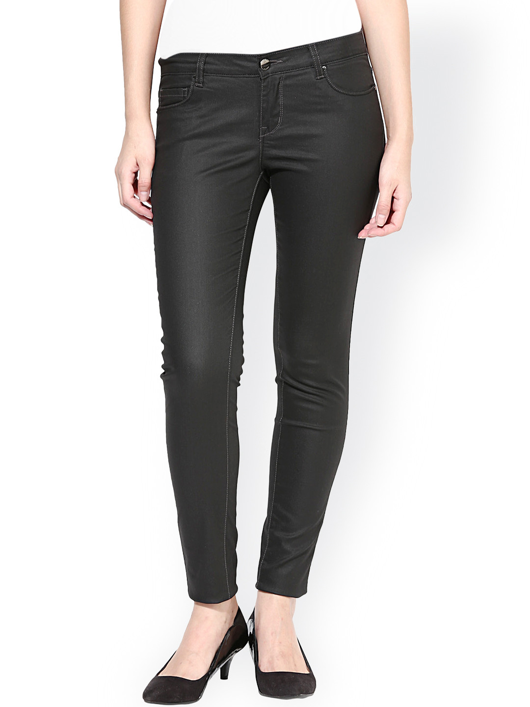 Buy Upper Class Black Skinny Jeans - Jeans for Women 1046510 | Myntra