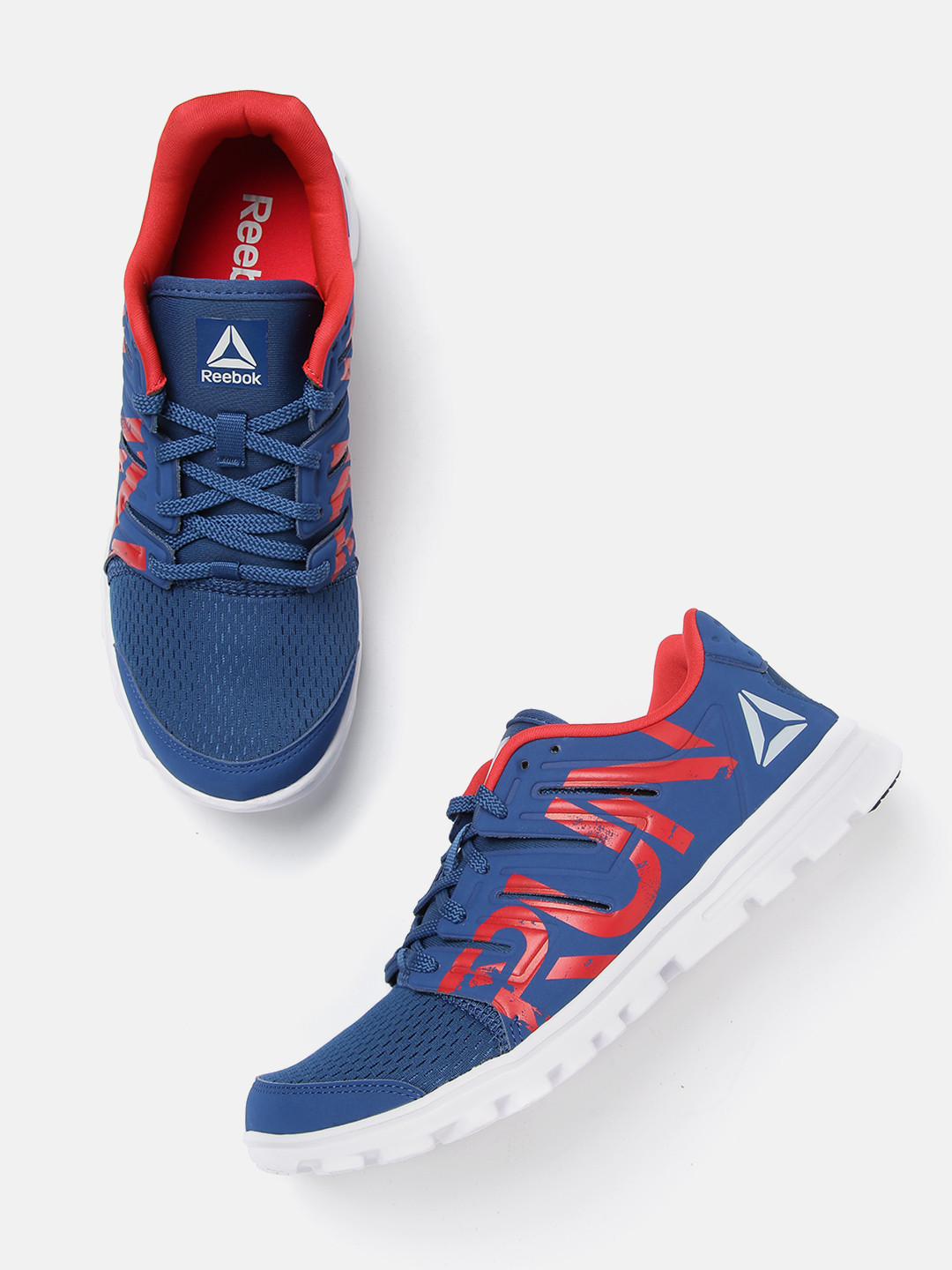 Buy Reebok Men Blue & Red Printed Ultra Speed V3 LP Running Shoes ...
