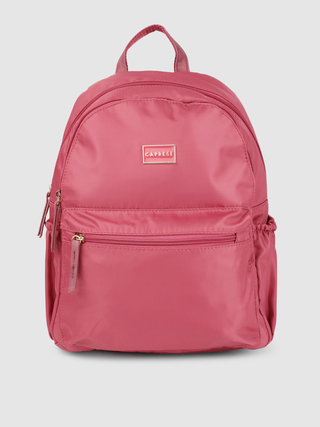 Buy Caprese Women Pink Solid Backpack - Backpacks for Women 10486022 ...