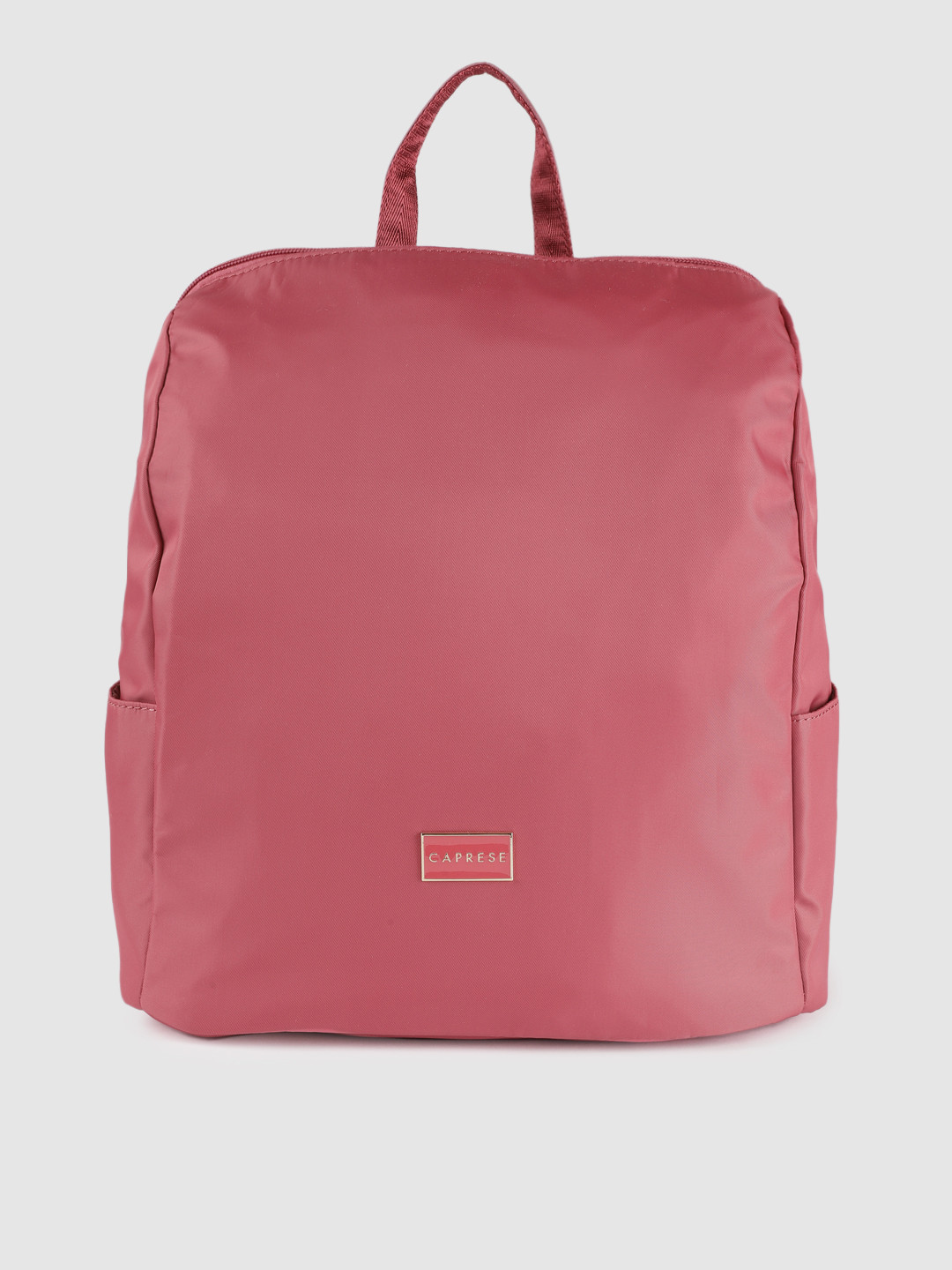 Buy Caprese Women Pink Solid Backpack - Backpacks for Women 10486036 ...