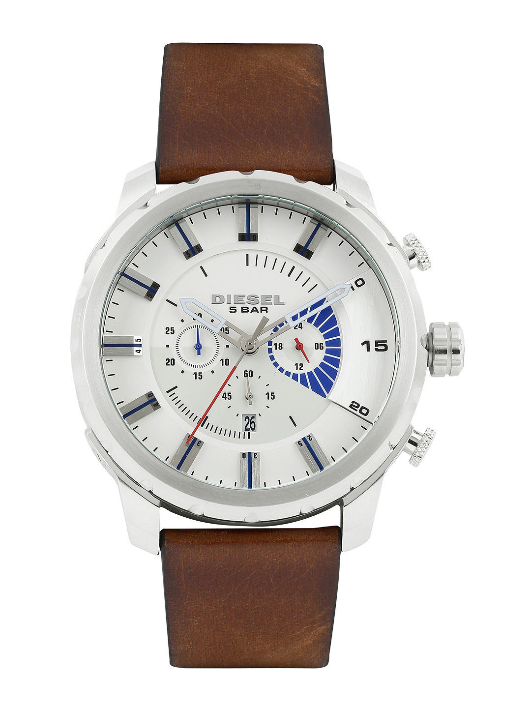 Buy DIESEL Men White Dial Chronograph Watch DZ4357 - Watches for Men ...