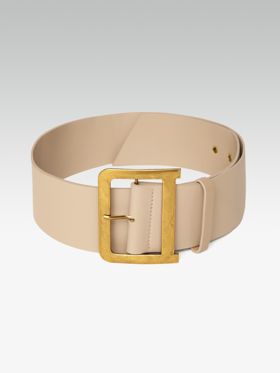 Buy 20Dresses Women Beige Solid Wide Belt - Belts for Women 10489588 ...