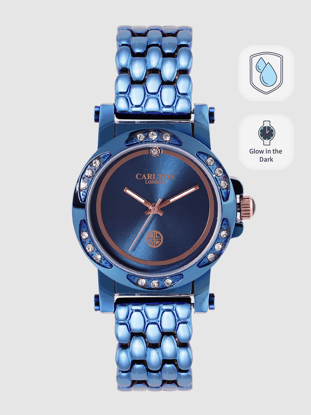 Buy Carlton London Women Navy Analogue Watch CL009BBLB - Watches for ...