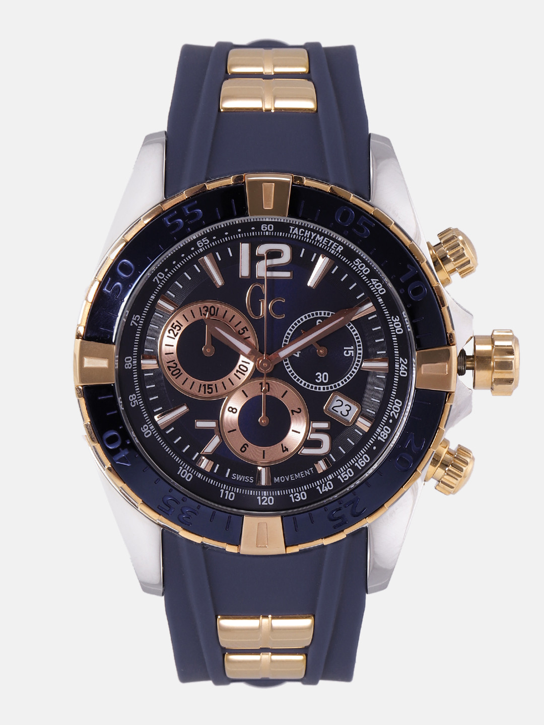 Buy GC Men Navy Blue Chronograph Analogue Watch Y02009G7 - Watches for ...