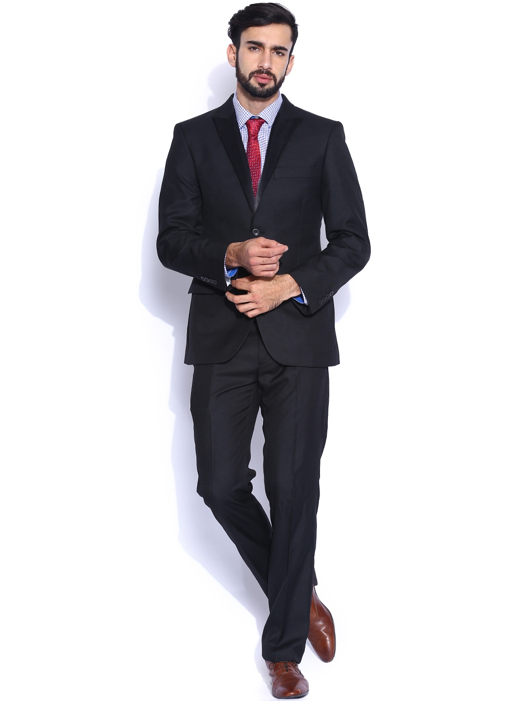 Buy Arrow Black Single Breasted Formal Suit Suits For Men 1050964