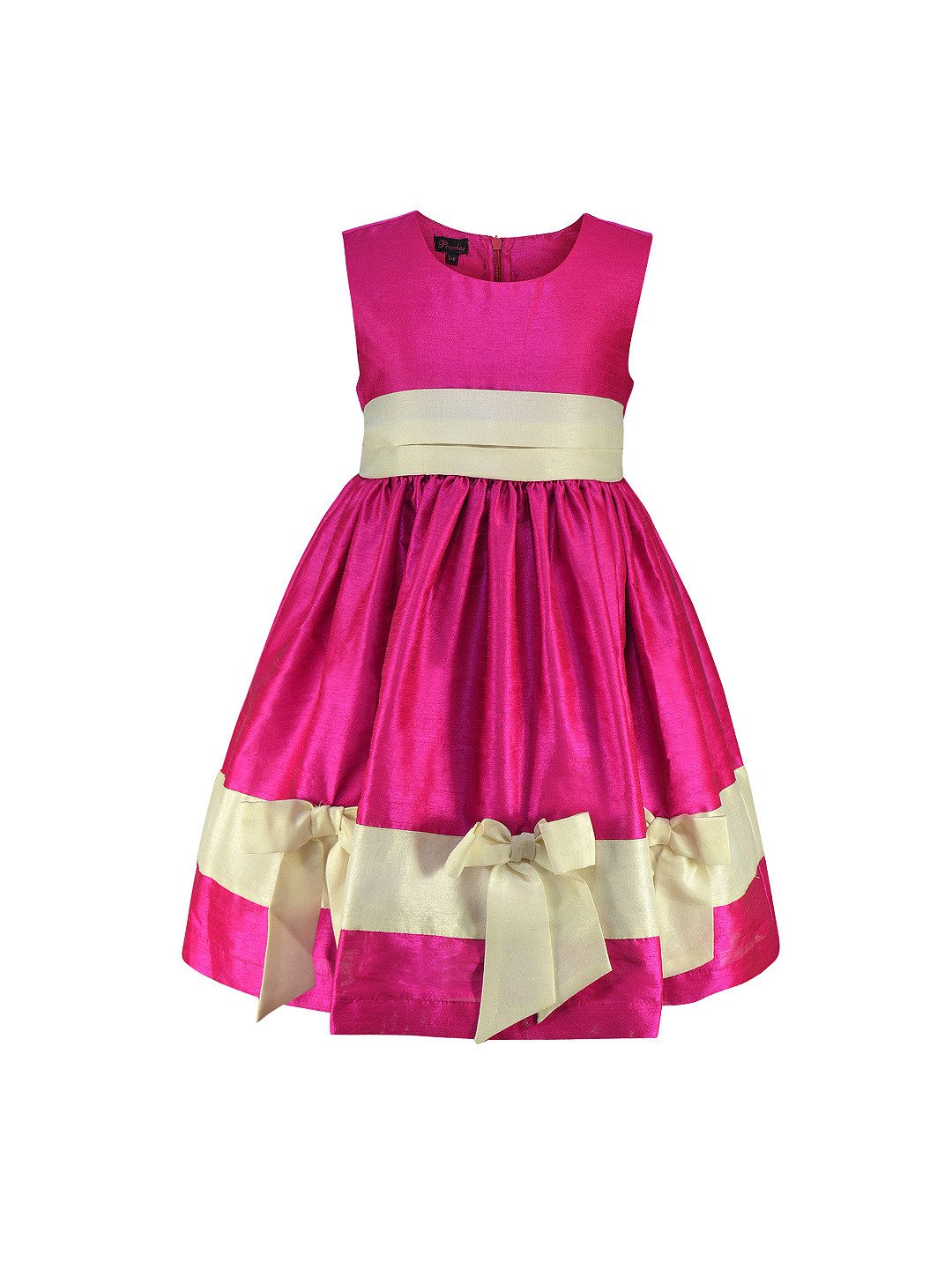 Buy Peaches Girls Pink Fit & Flare Dress - Dresses for Girls 1053986 ...