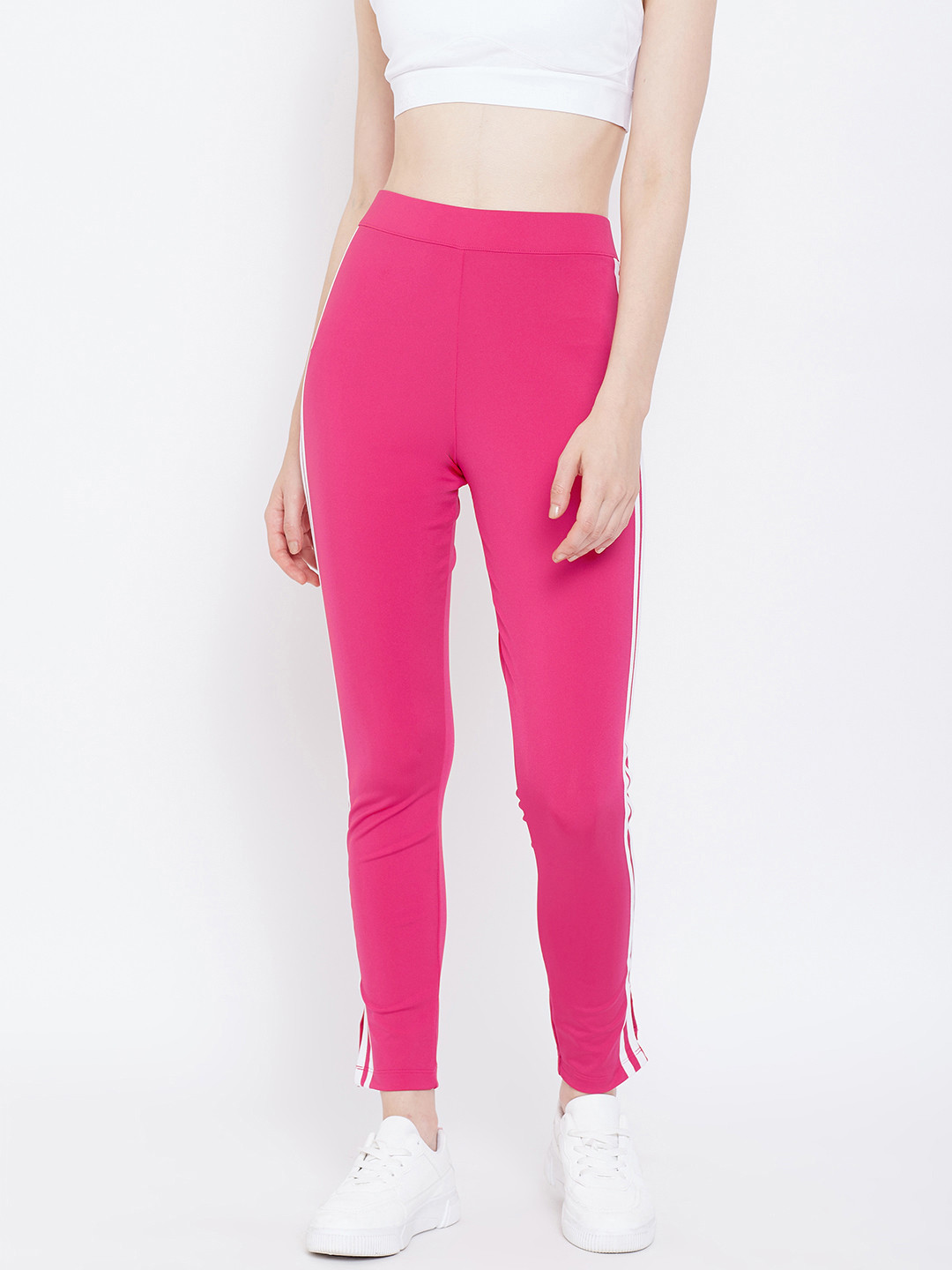 Buy ADIDAS Originals Women Fuchsia Pink Solid Tights - Tights for Women ...