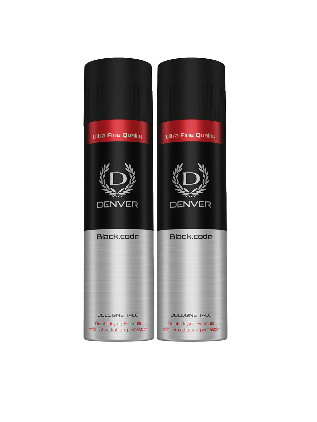 Buy Denver Set Of 2 Black.Code Cologne Talc With UV Radiation ...
