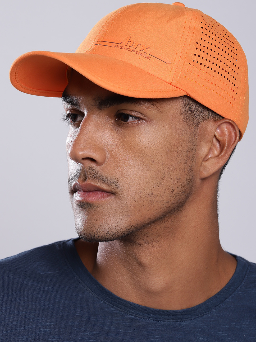 Buy HRX By Hrithik Roshan Men Orange Solid Outdoor Dry Fit With ...