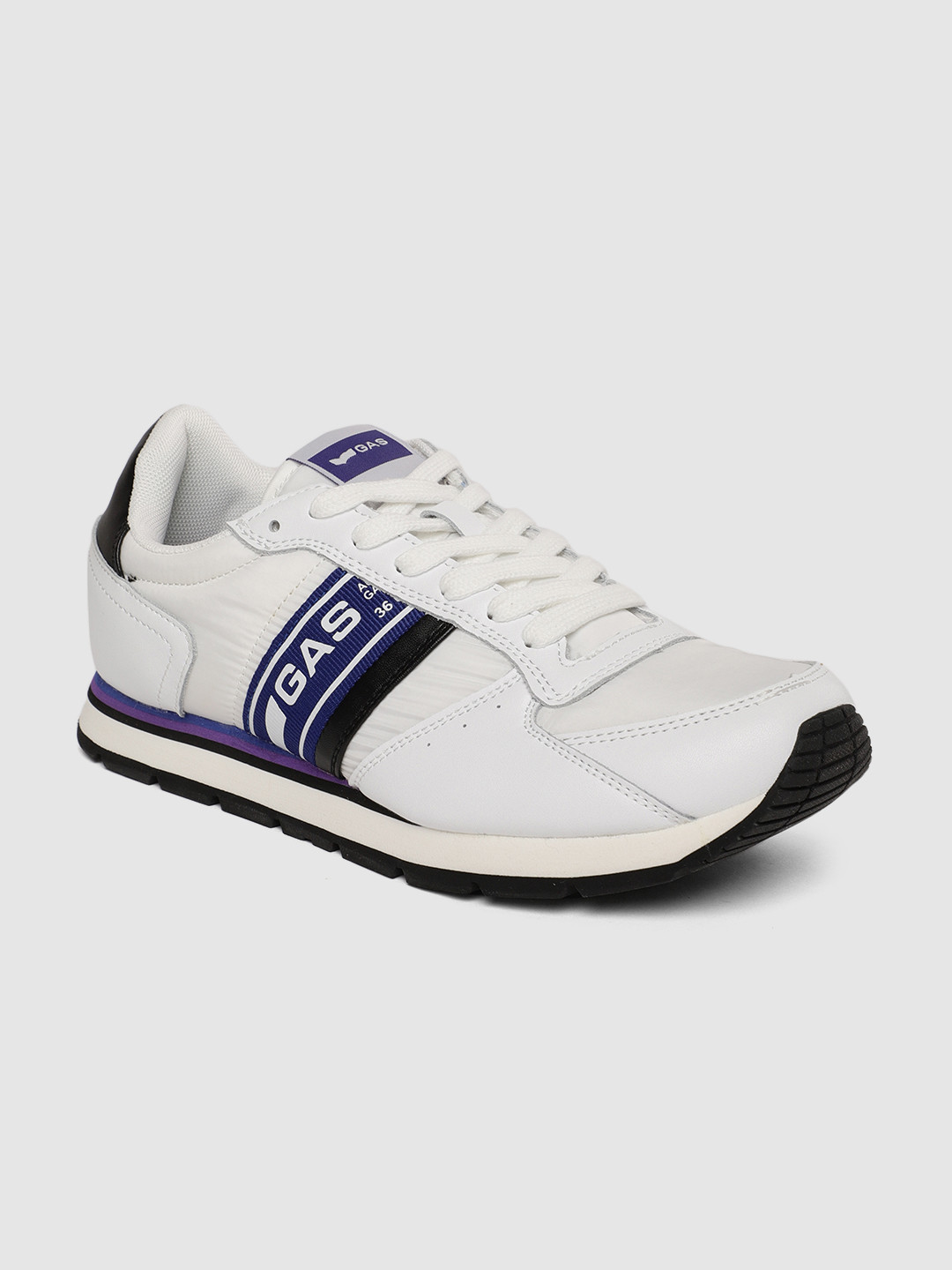 Buy GAS Men White ROB NYC Sneakers - Casual Shoes for Men 10597582 | Myntra