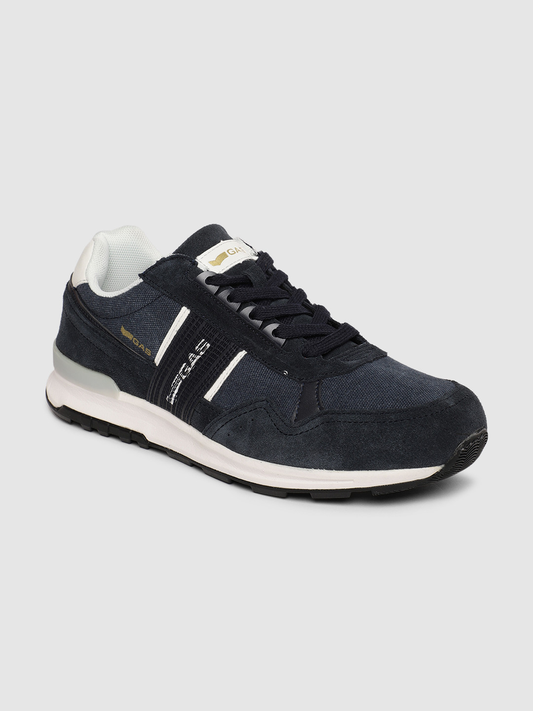 Buy GAS Men Blue Solid Sneakers - Casual Shoes for Men 10597590 | Myntra