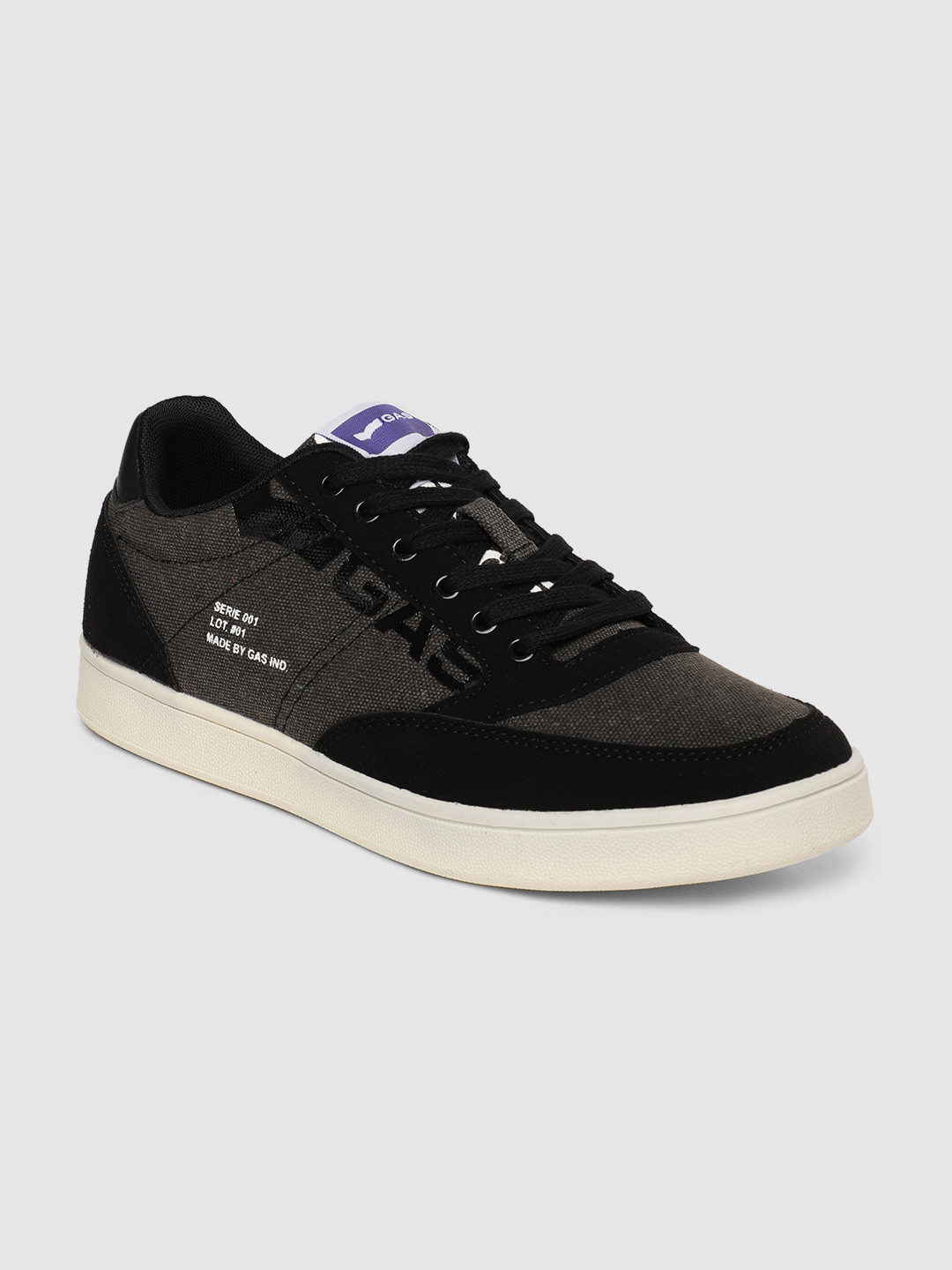 Buy GAS Men Black Solid Sneakers - Casual Shoes for Men 10597664 | Myntra