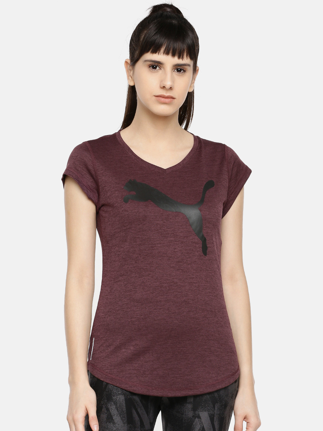 Buy Puma Women Maroon Solid Top - Tops for Women 10603070 | Myntra