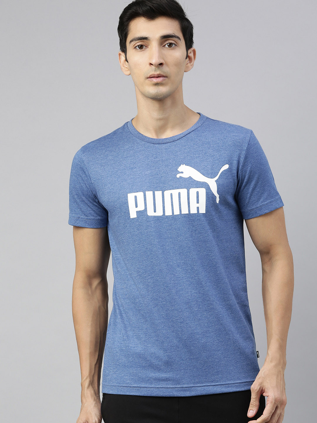 Buy Puma Men Blue Printed Round Neck T Shirt - Tshirts for Men 10610018 ...