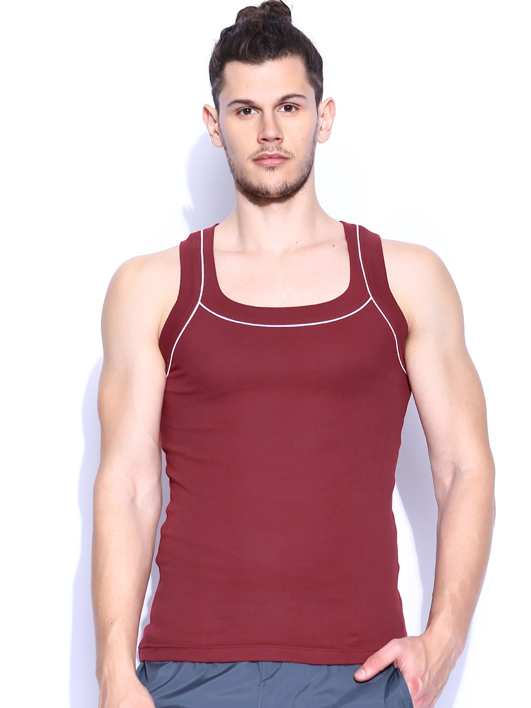 Buy AUSTRO Red Innerwear Vest UC7165 - Innerwear Vests for Men 1061274 ...
