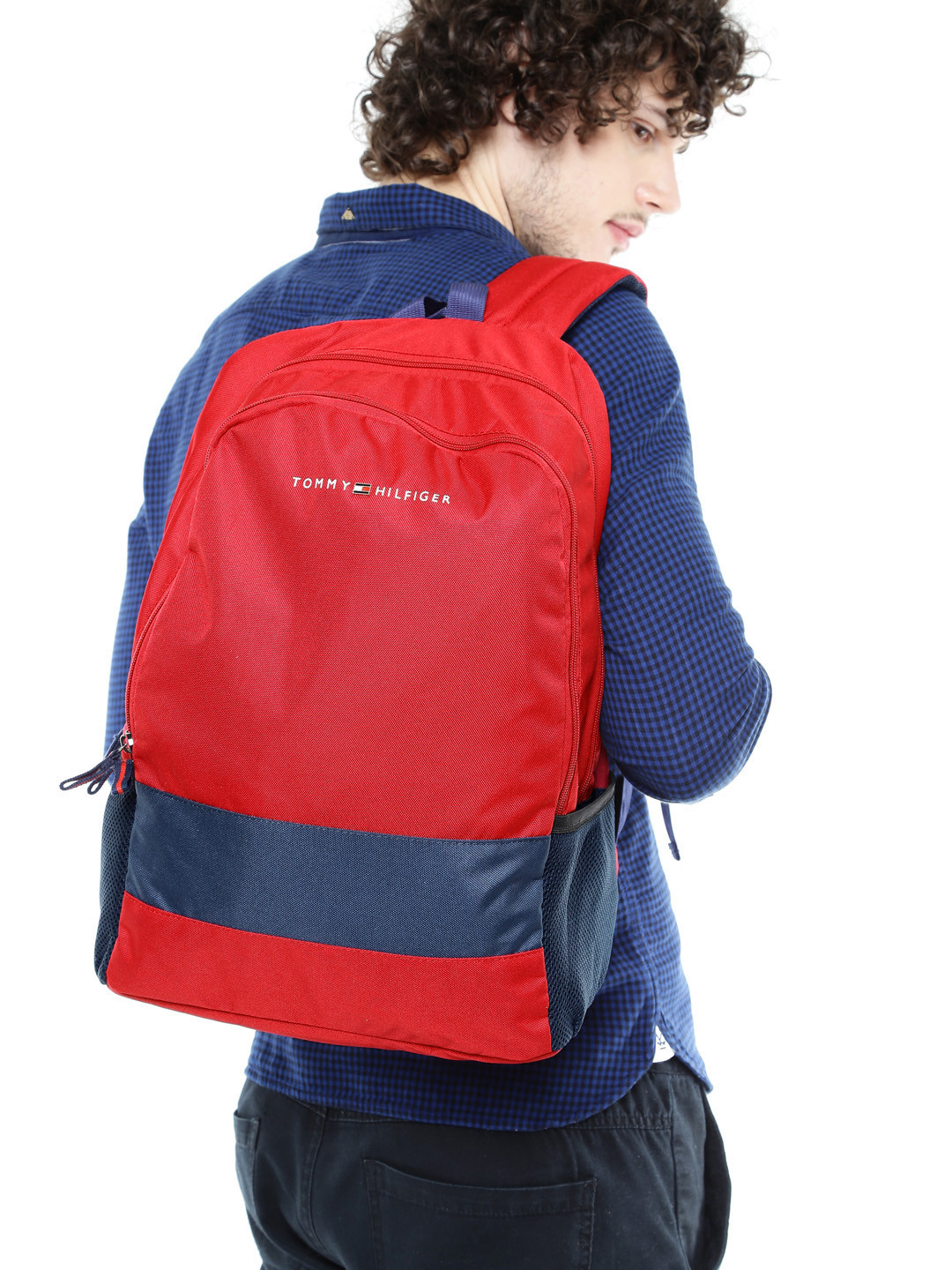 Buy Tommy Hilfiger Unisex Red Biker Club Barrow Backpack - Backpacks ...