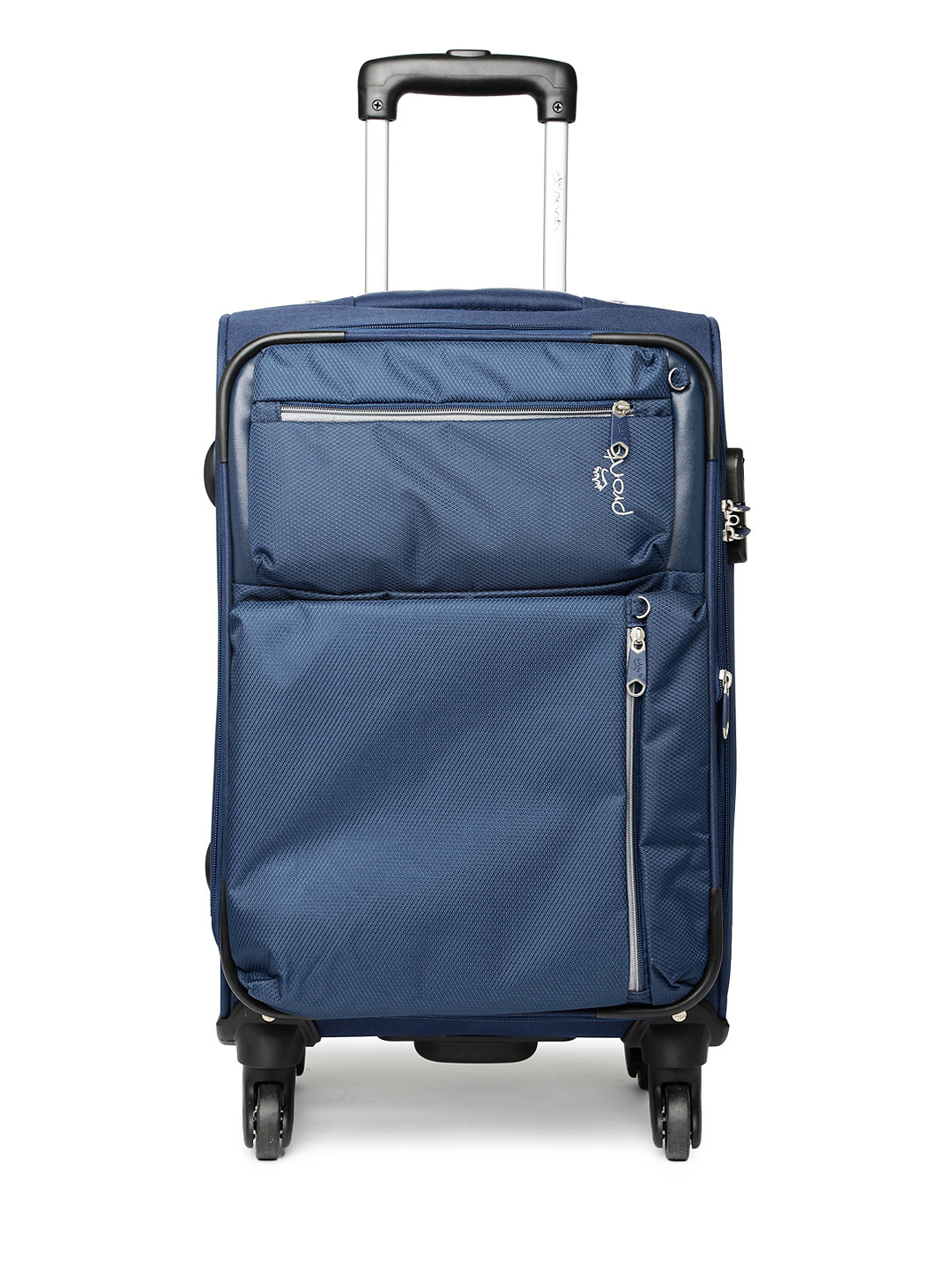 Buy Pronto Unisex Navy Large Trolley Bag - Trolley Bag for Unisex ...