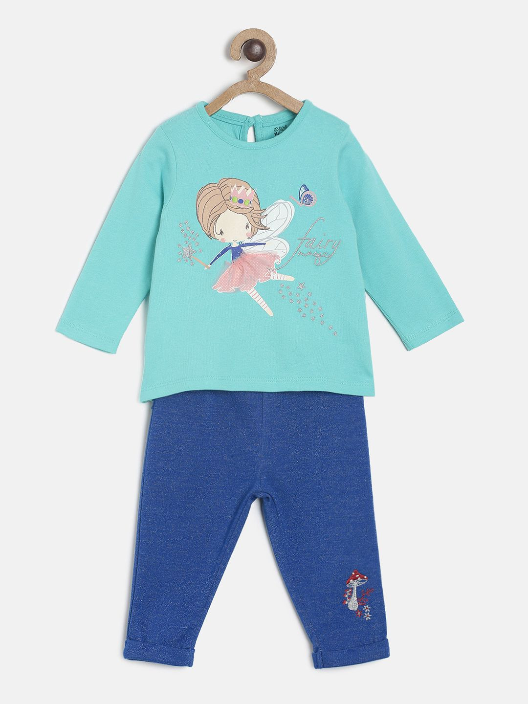 Buy MINI KLUB Girls Blue Co Ord Set - Clothing Set for Girls 10646886 ...