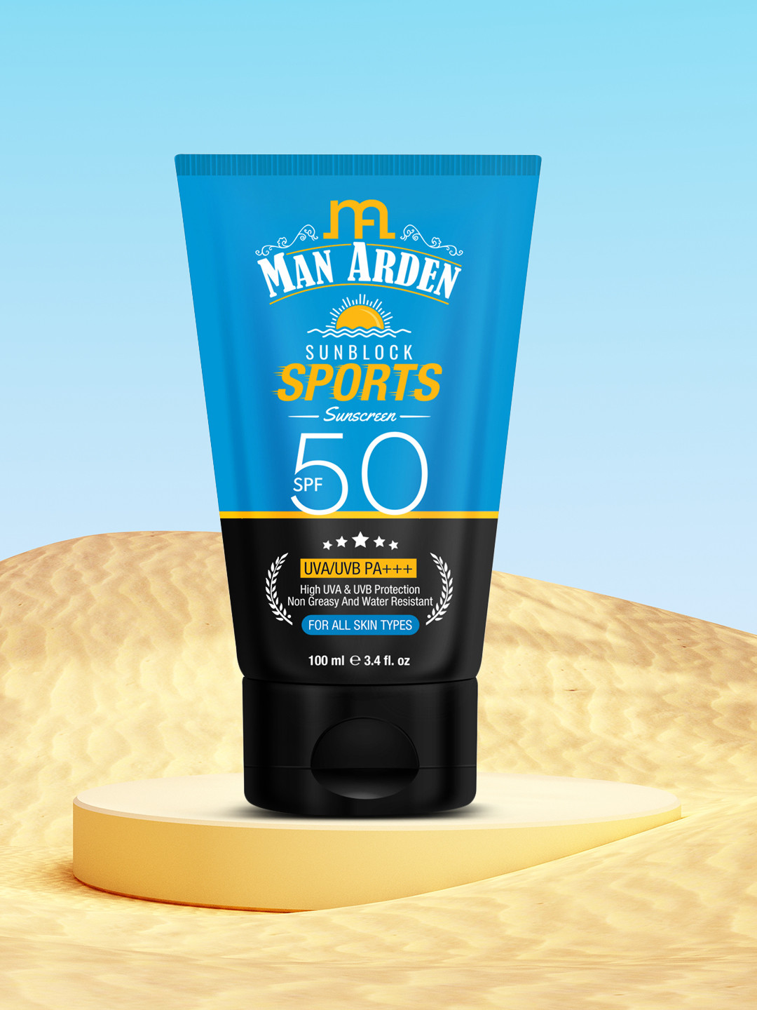 Buy Man Arden Men Sunblock Sport Sunscreen SPF 50 Non Greasy & Water ...