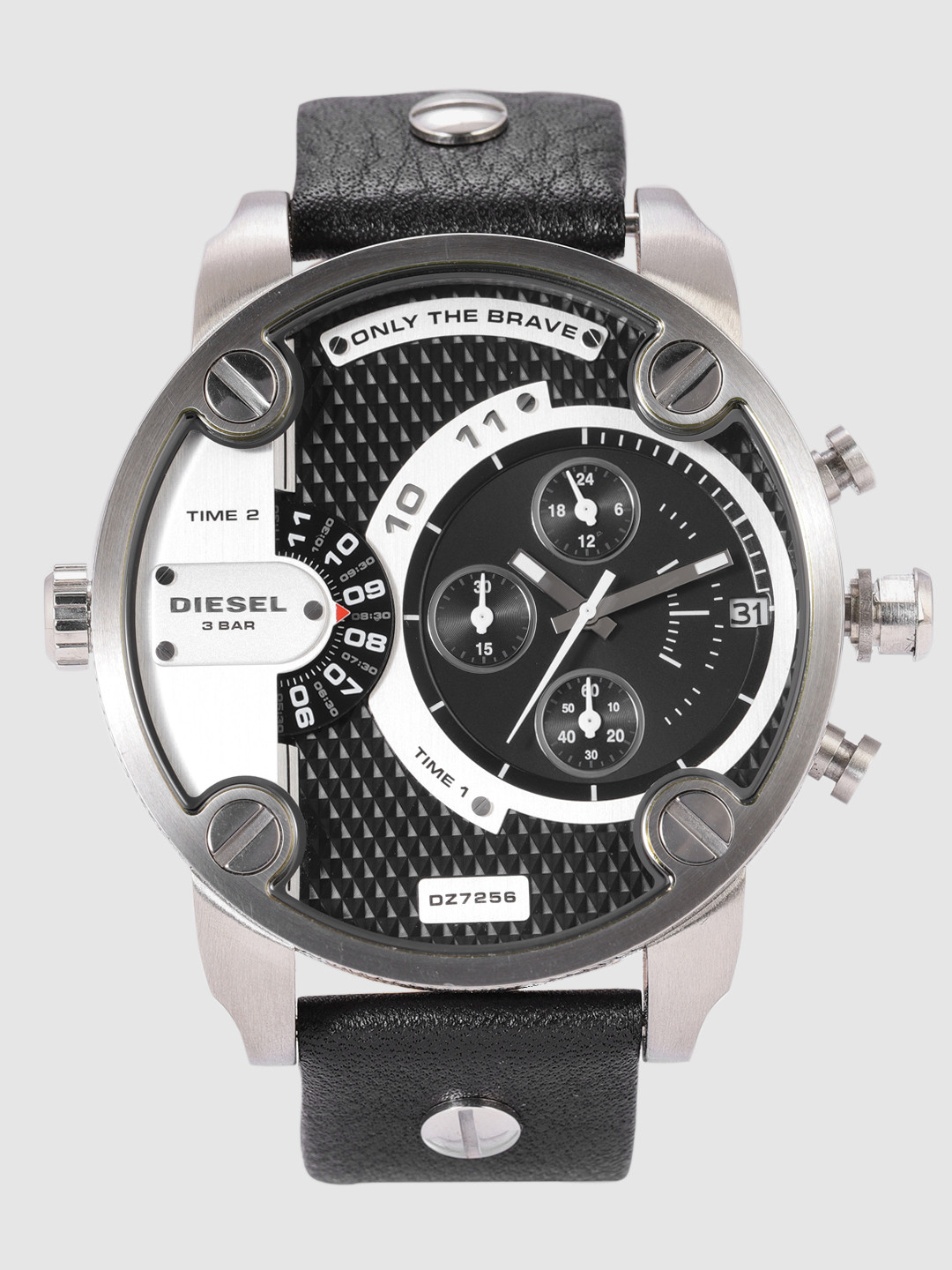 Buy DIESEL Men Black Factory Serviced Analogue Watch DZ7256_FSS ...