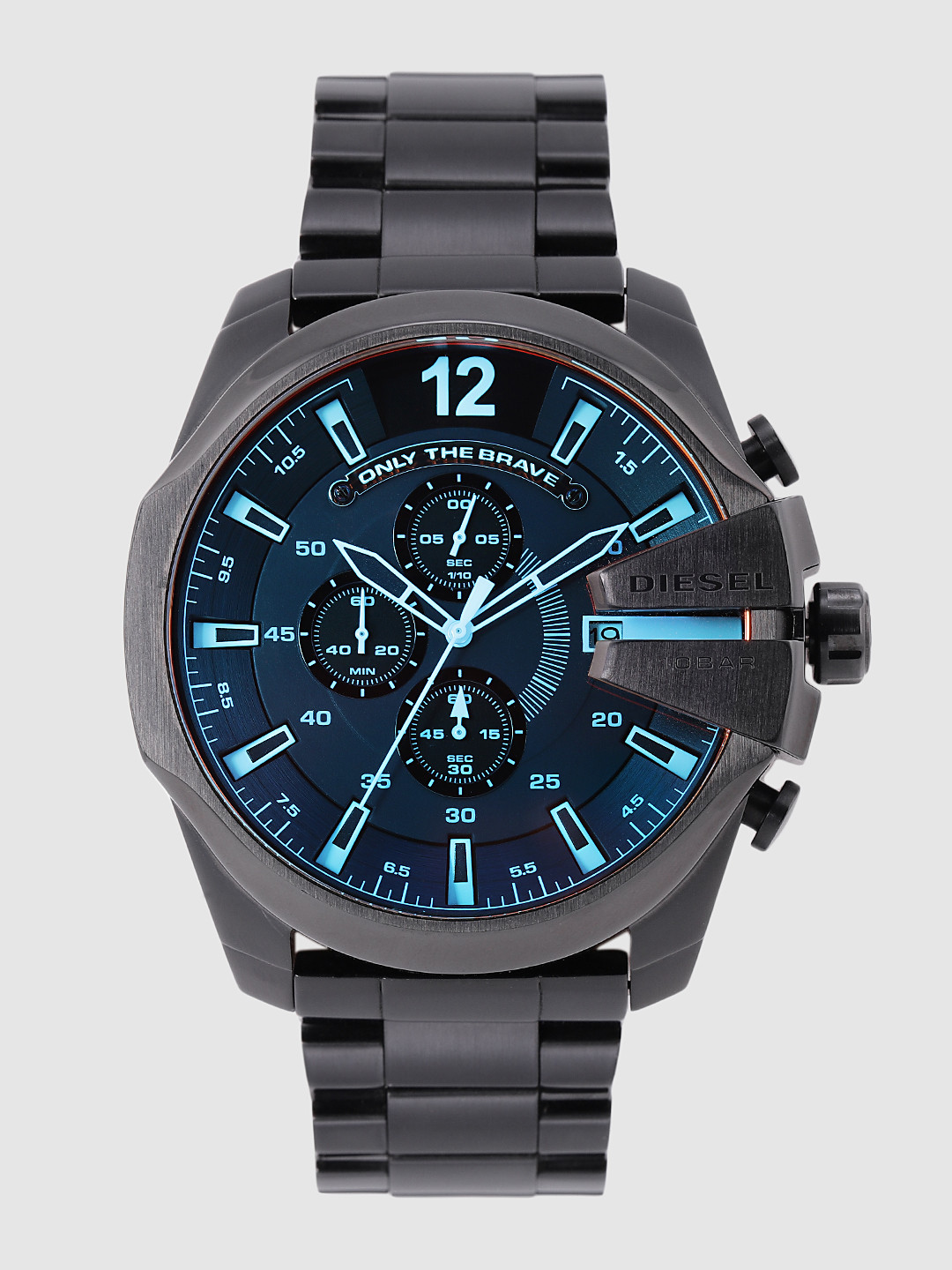 Buy DIESEL MEGA CHIEF Men Black Analogue Watch DZ4318 - Watches for Men ...