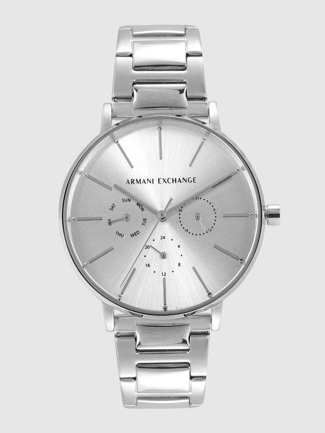 Buy Armani Exchange Women Silver Toned Analogue Watch - Watches for ...