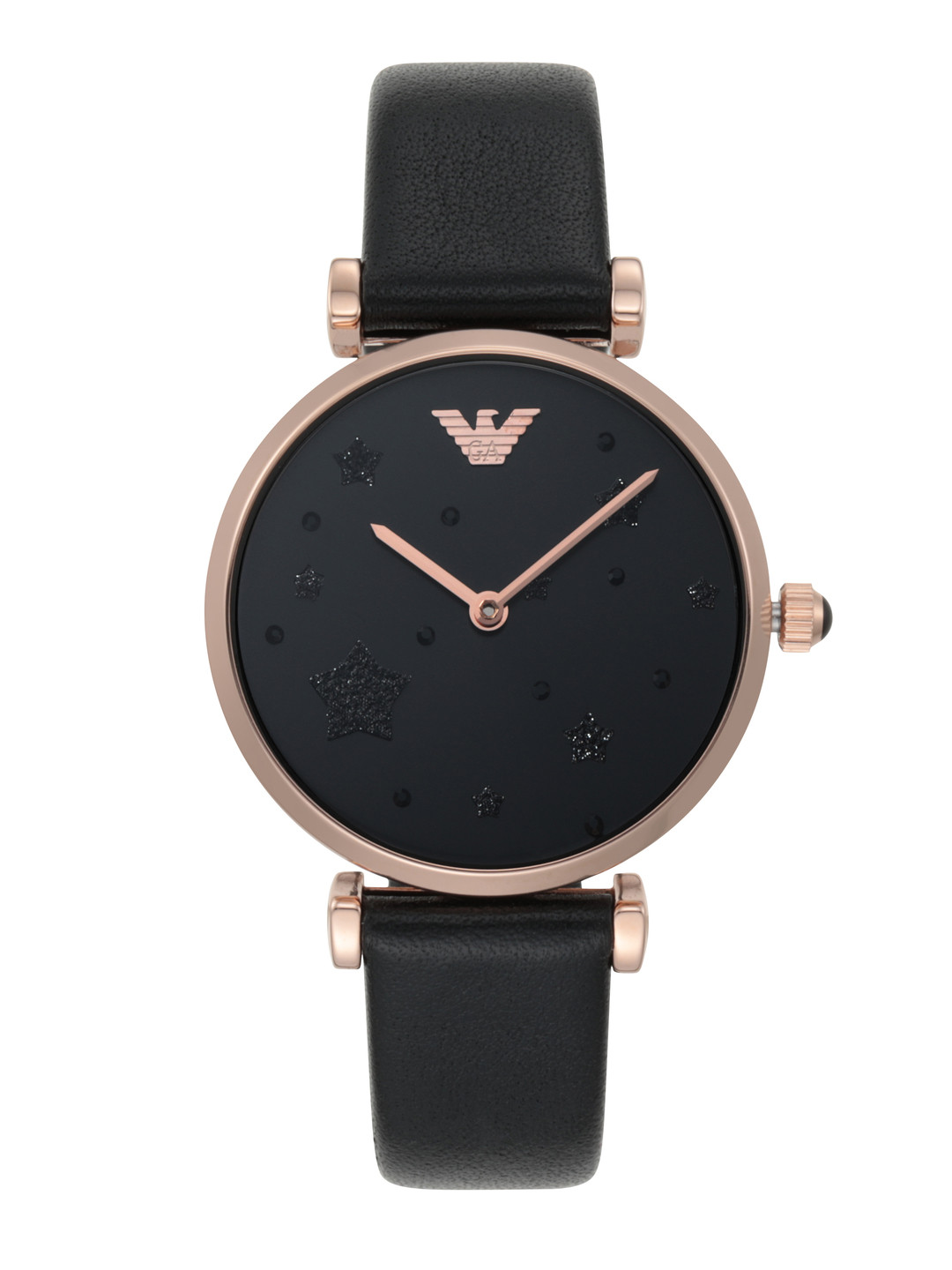 Buy Emporio Armani Women Black Analogue Watch - Watches for Women ...