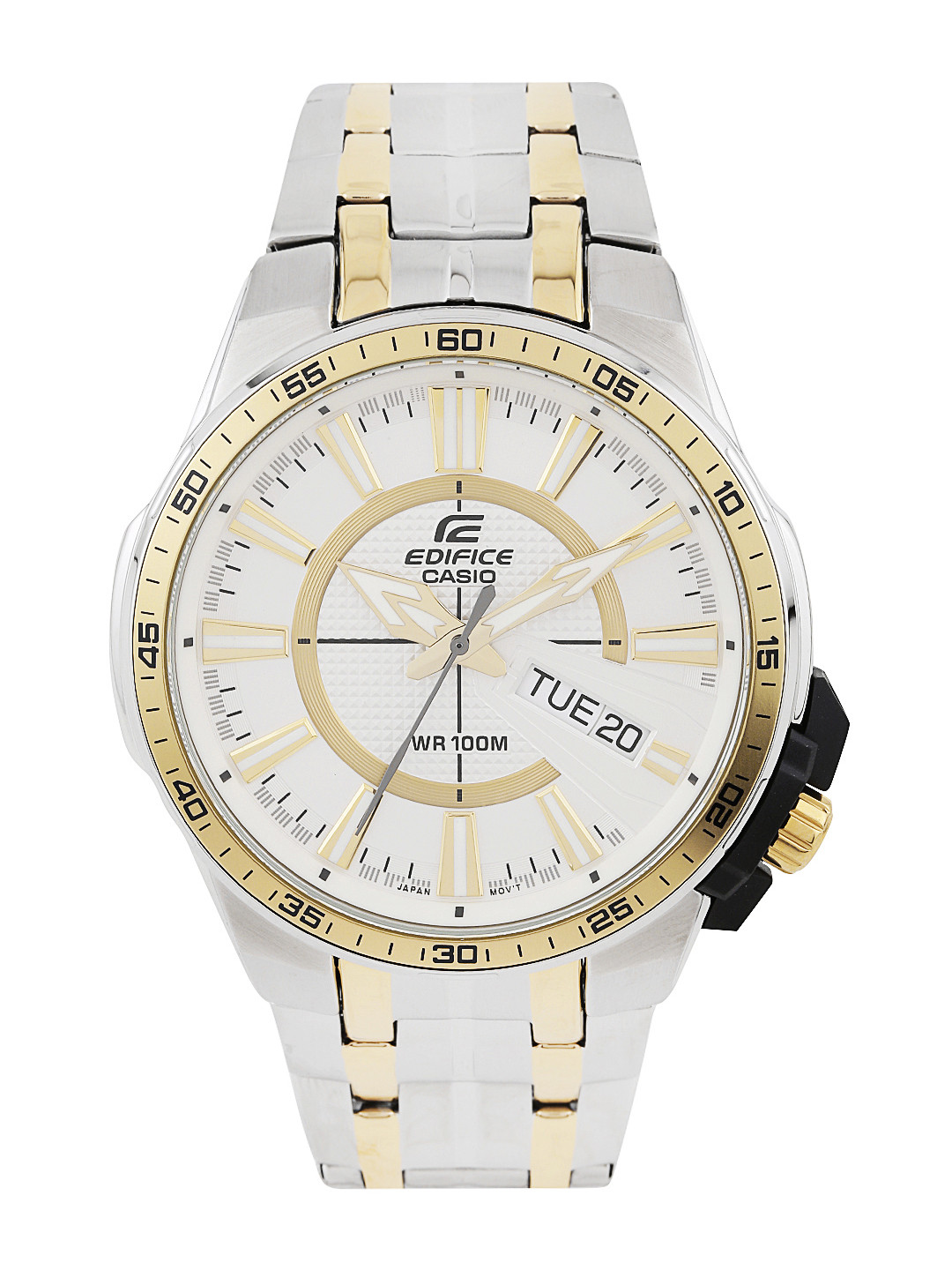 Buy Casio Edifice Men Silver Gold Analogue Watches (EX271) EFR 106SG ...