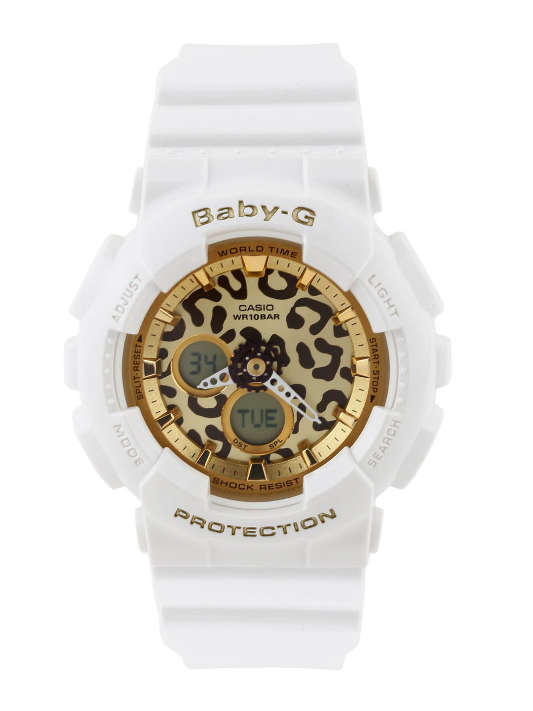 Buy Casio Baby G Women White Analogue Digital Watches (BX041) BA 120LP ...