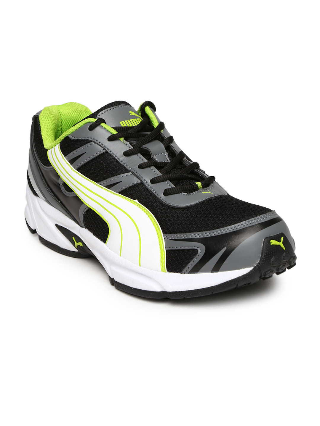 Buy PUMA Men Black & Grey Carlos Running Shoes - Sports Shoes for Men ...
