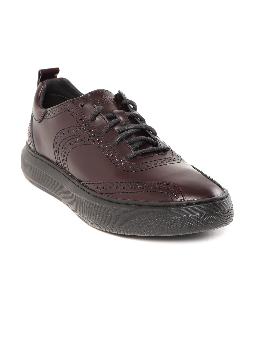 Buy Geox Men Burgundy Leather Brogues - Casual Shoes for Men 10691050 ...