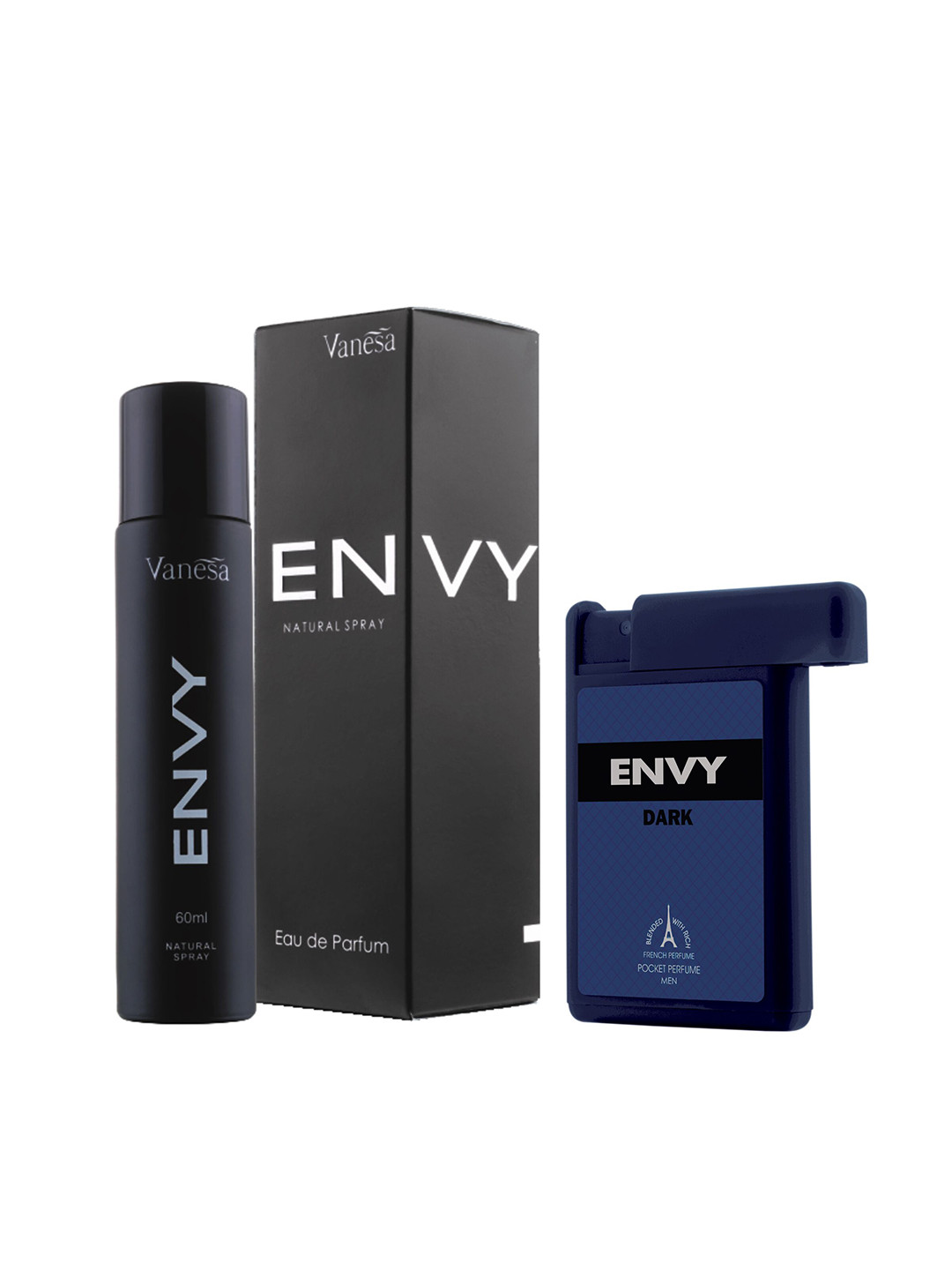 Buy Envy Men Set Of Natural Spray Eau De Parfum & Dark Pocket Perfume ...