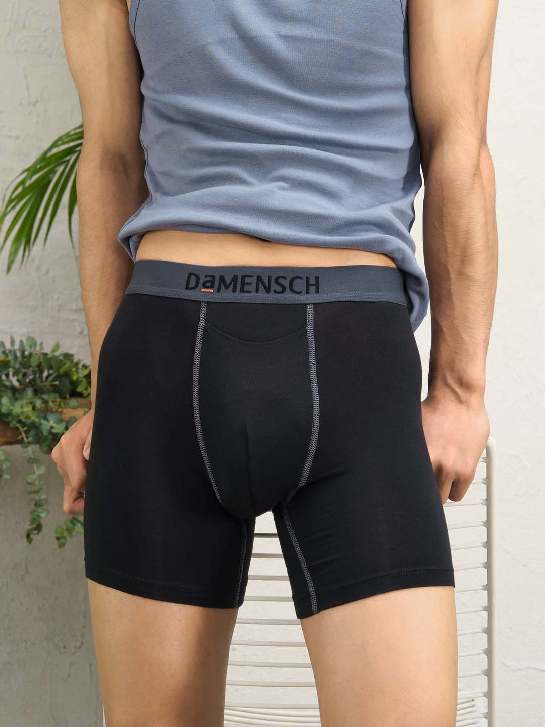 Buy DaMENSCH DEO SOFT Solid Premium Egyptian Cotton Modal Blend Trunks ...