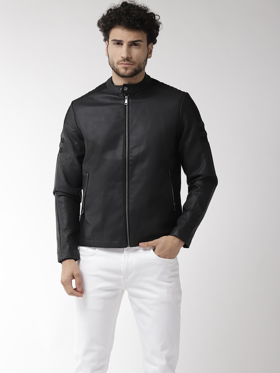 Buy Flying Machine Men Black Solid Tailored Jacket - Jackets for Men ...