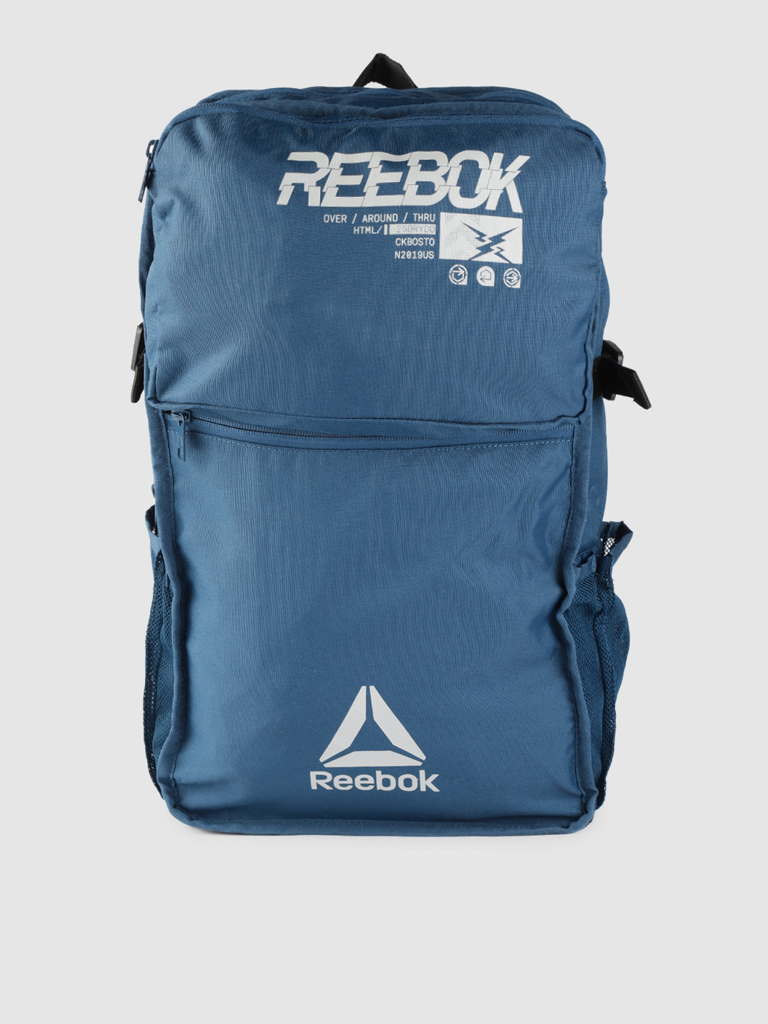 Buy Reebok Unisex Blue ENH X Brand Logo Laptop Training Backpack ...