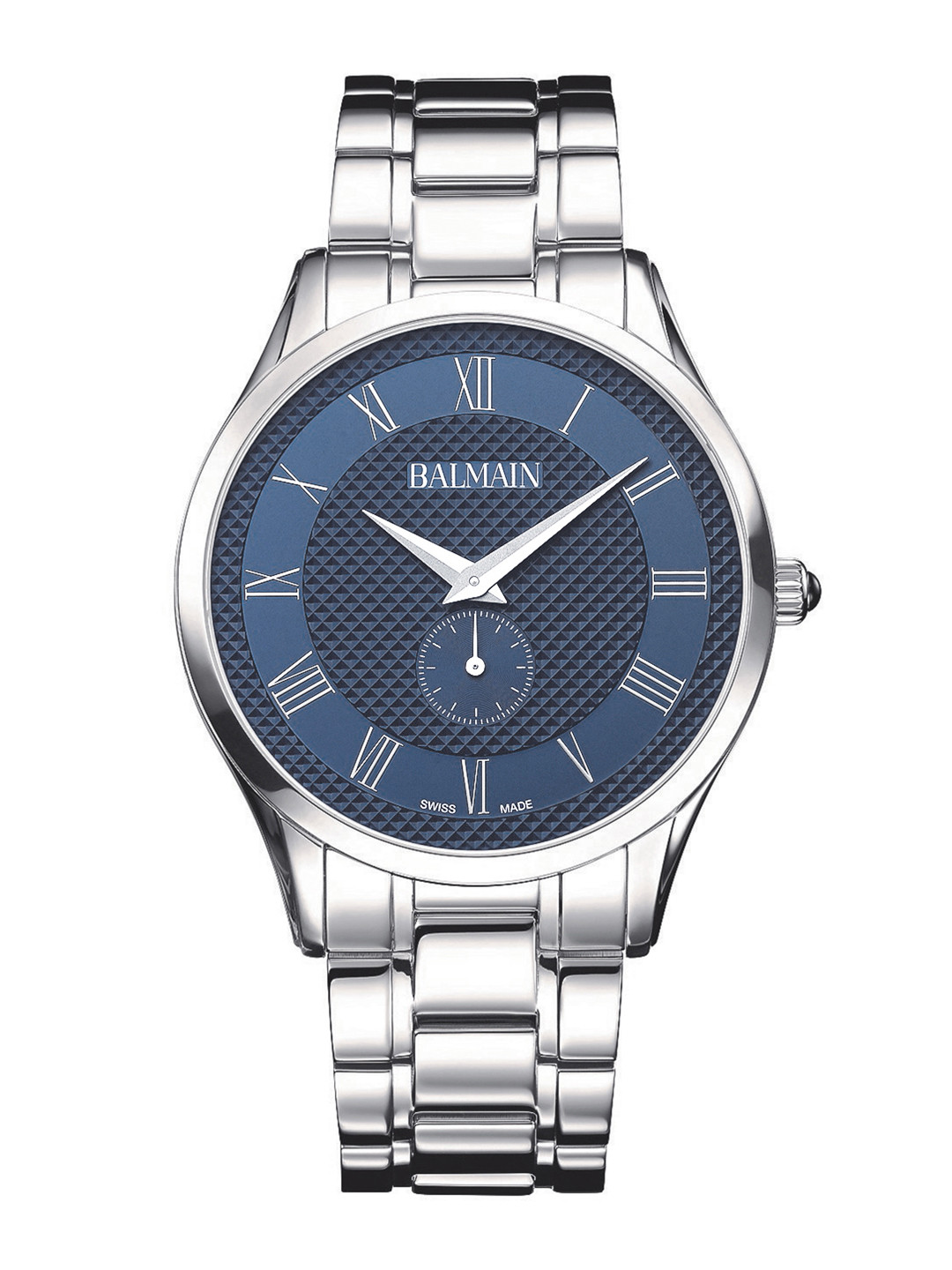 Buy Balmain Classic R Gent Small Second Navy Blue Swiss Made Analogue ...