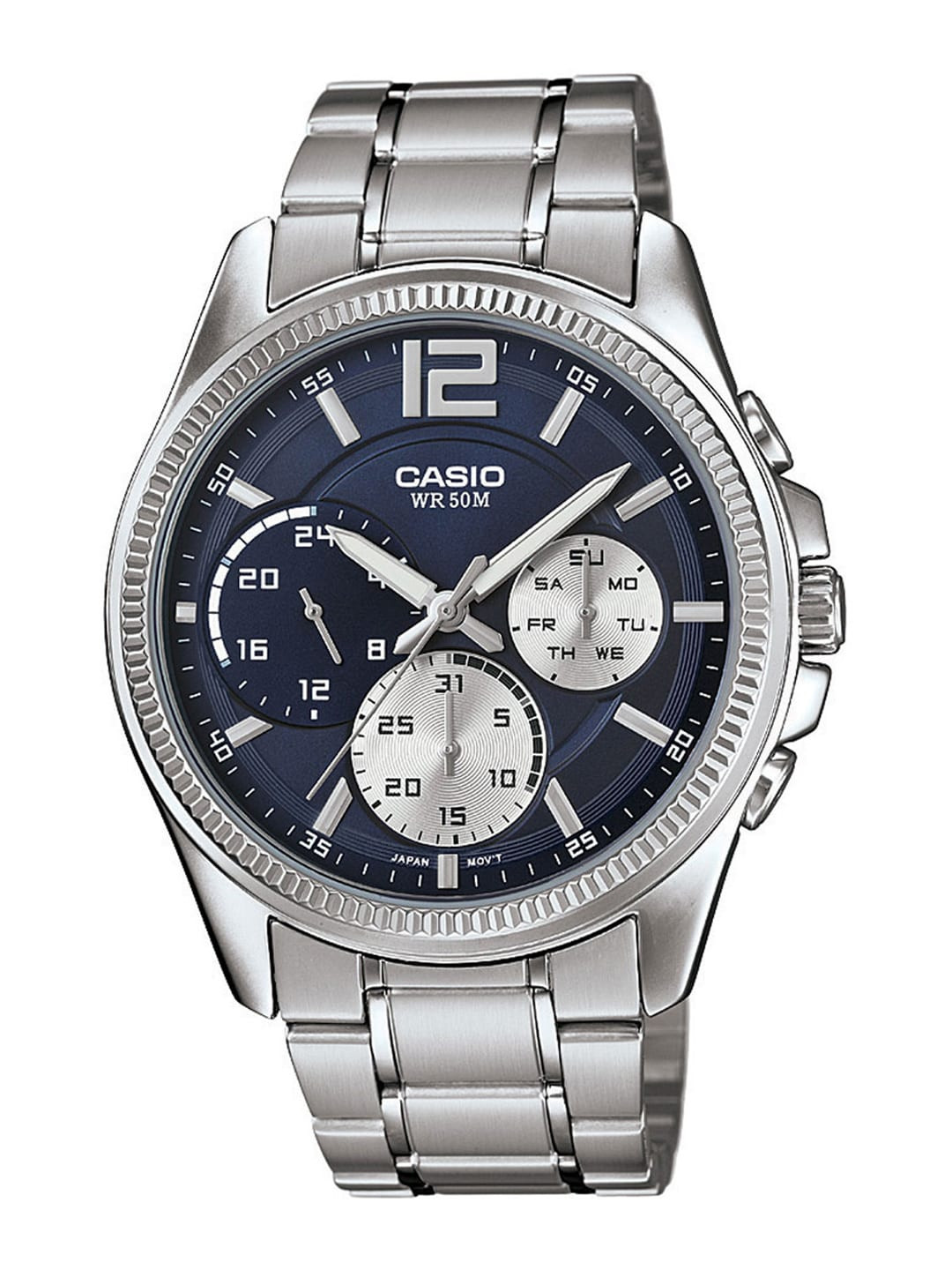 Buy Casio Enticer Men Navy Blue Analogue Watch A1660 MTP E305HD 2AVIF ...