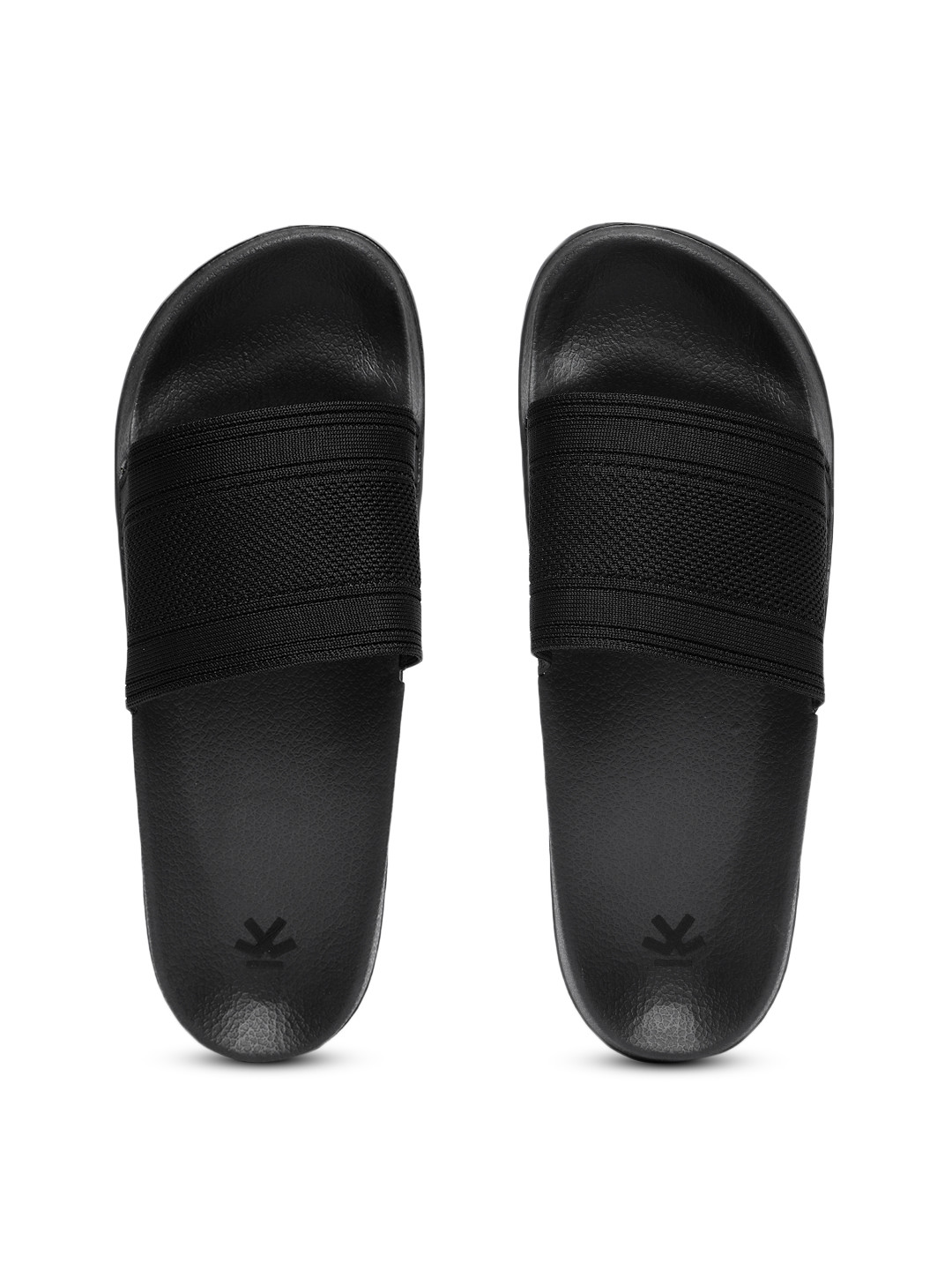 Buy WROGN Men Black Solid Sliders - Flip Flops for Men 10763230 | Myntra