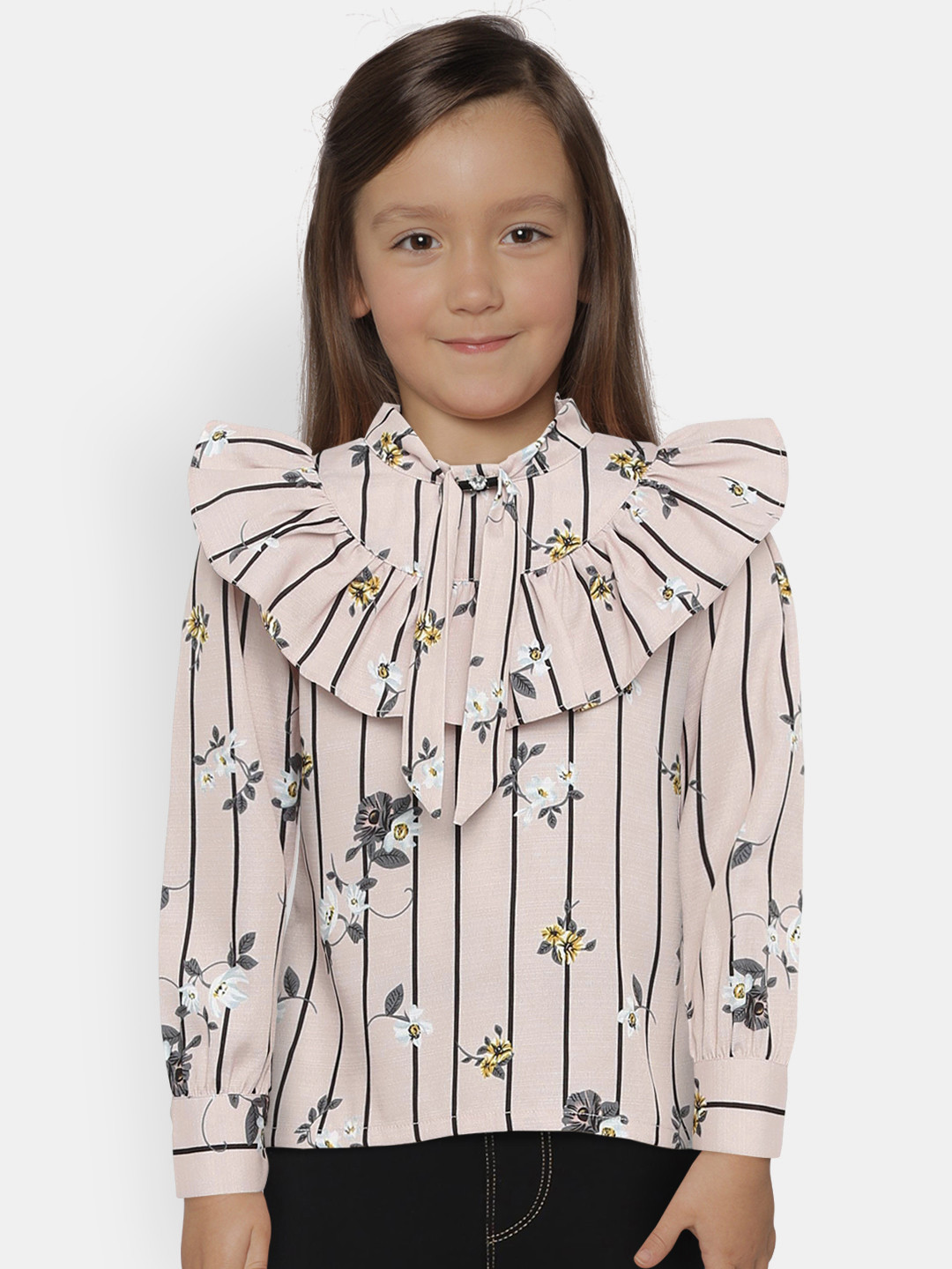 Buy Peppermint Girls Brown Printed Top - Tops for Girls 10770590 | Myntra
