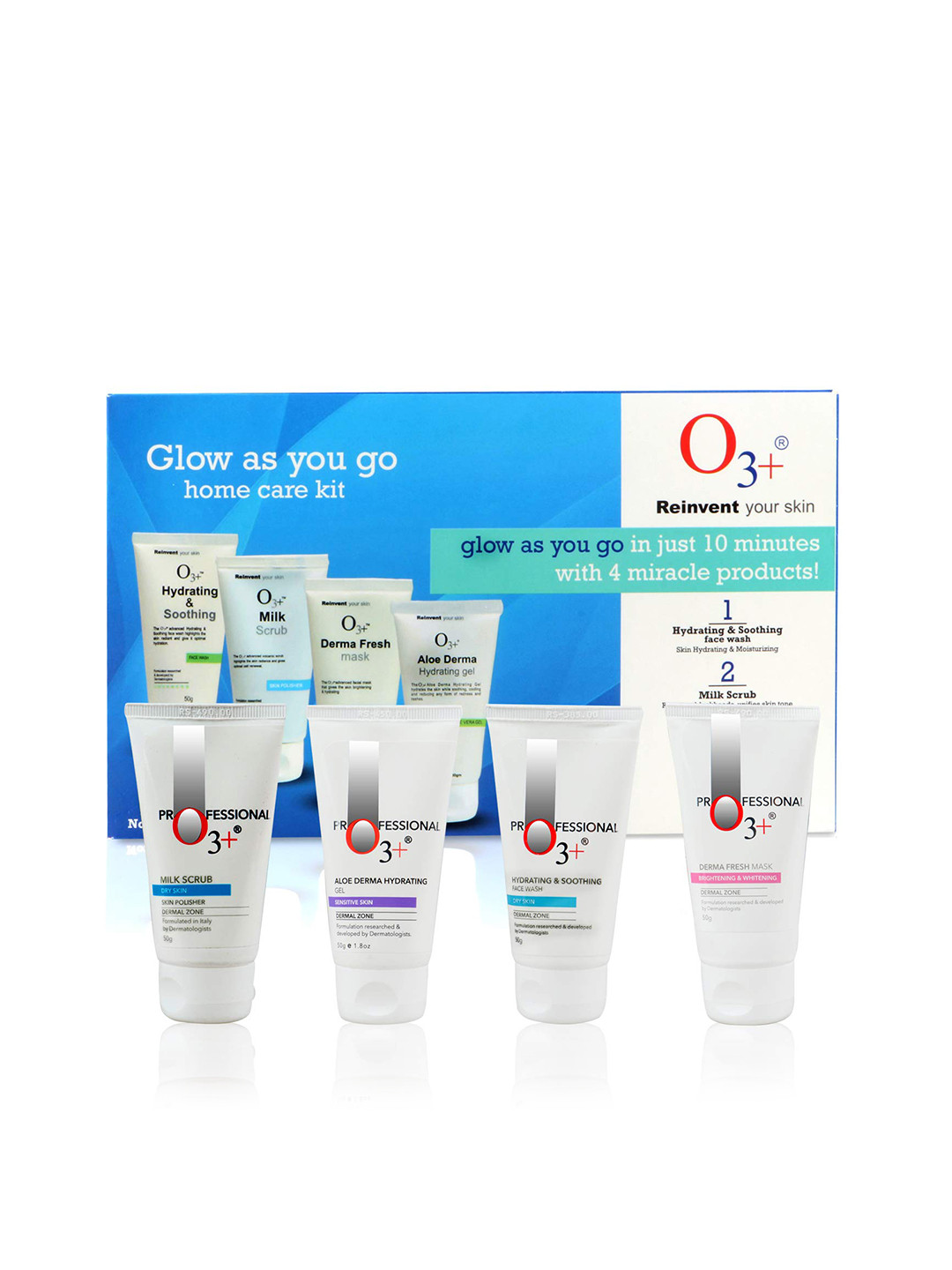Buy O3+ Professional Glow As You Go Facial Kit - Facial Kit for Unisex ...
