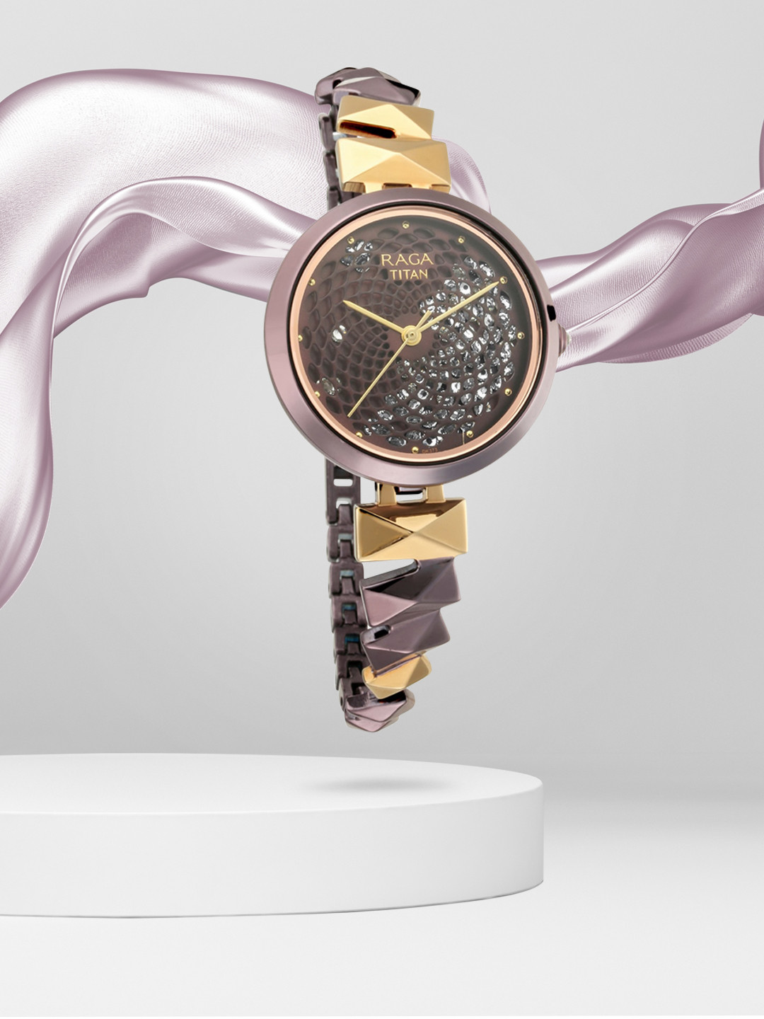 Buy Titan Raga Facets Women Brown Analogue Watch 95121KM01 - Watches ...