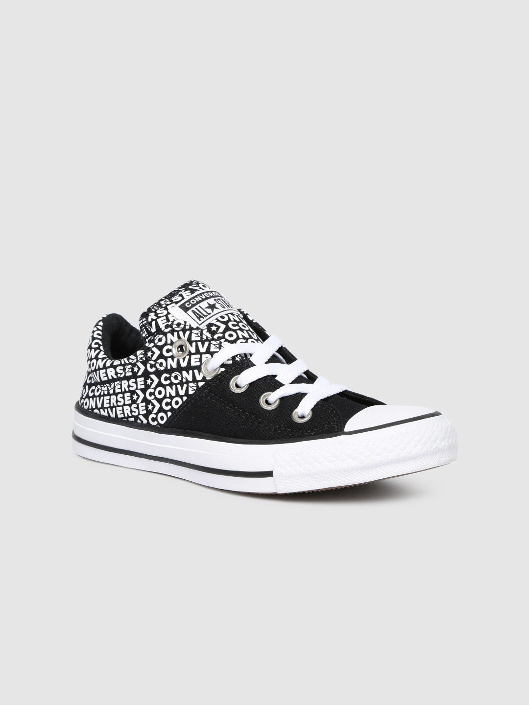 Buy Converse Unisex Black & White Printed Sneakers - Casual Shoes for ...