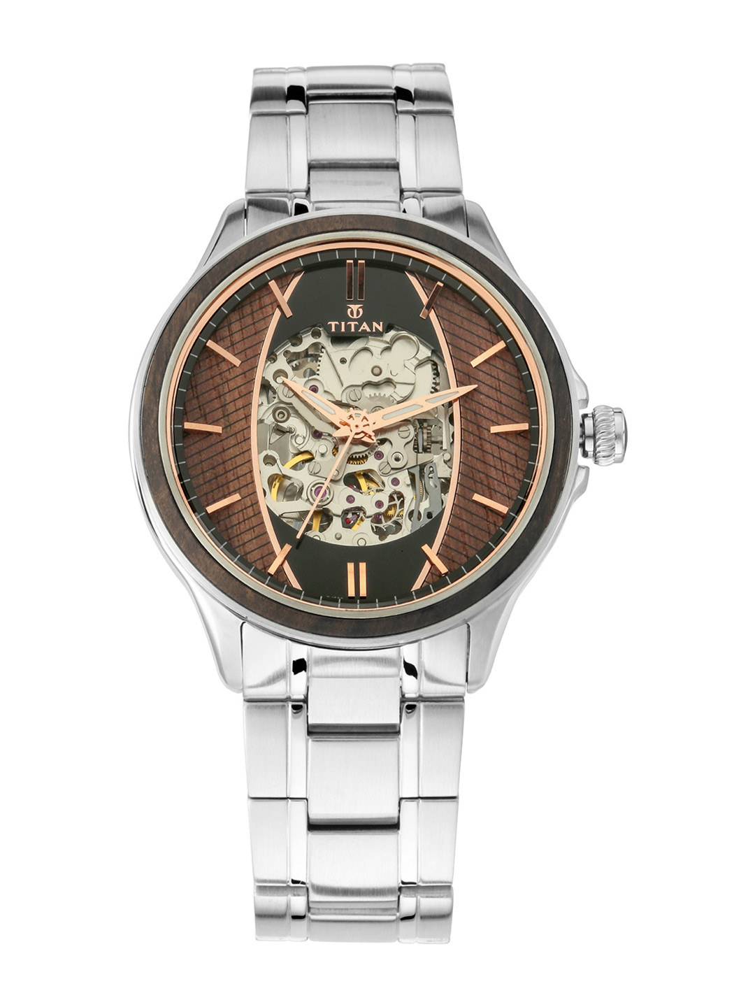 Buy Titan Maritime Men Brown Analogue Watch 1793KM03 - Watches for Men ...