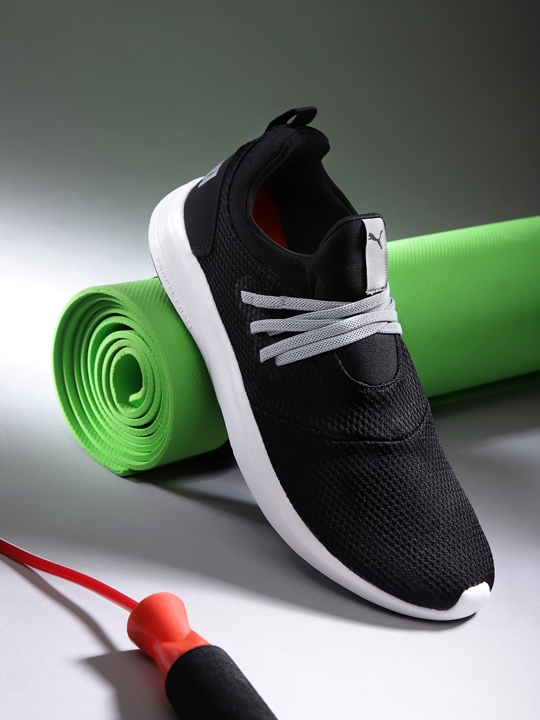 Buy Puma Men Black Spartan Slip On Running Shoes - Sports Shoes for Men ...