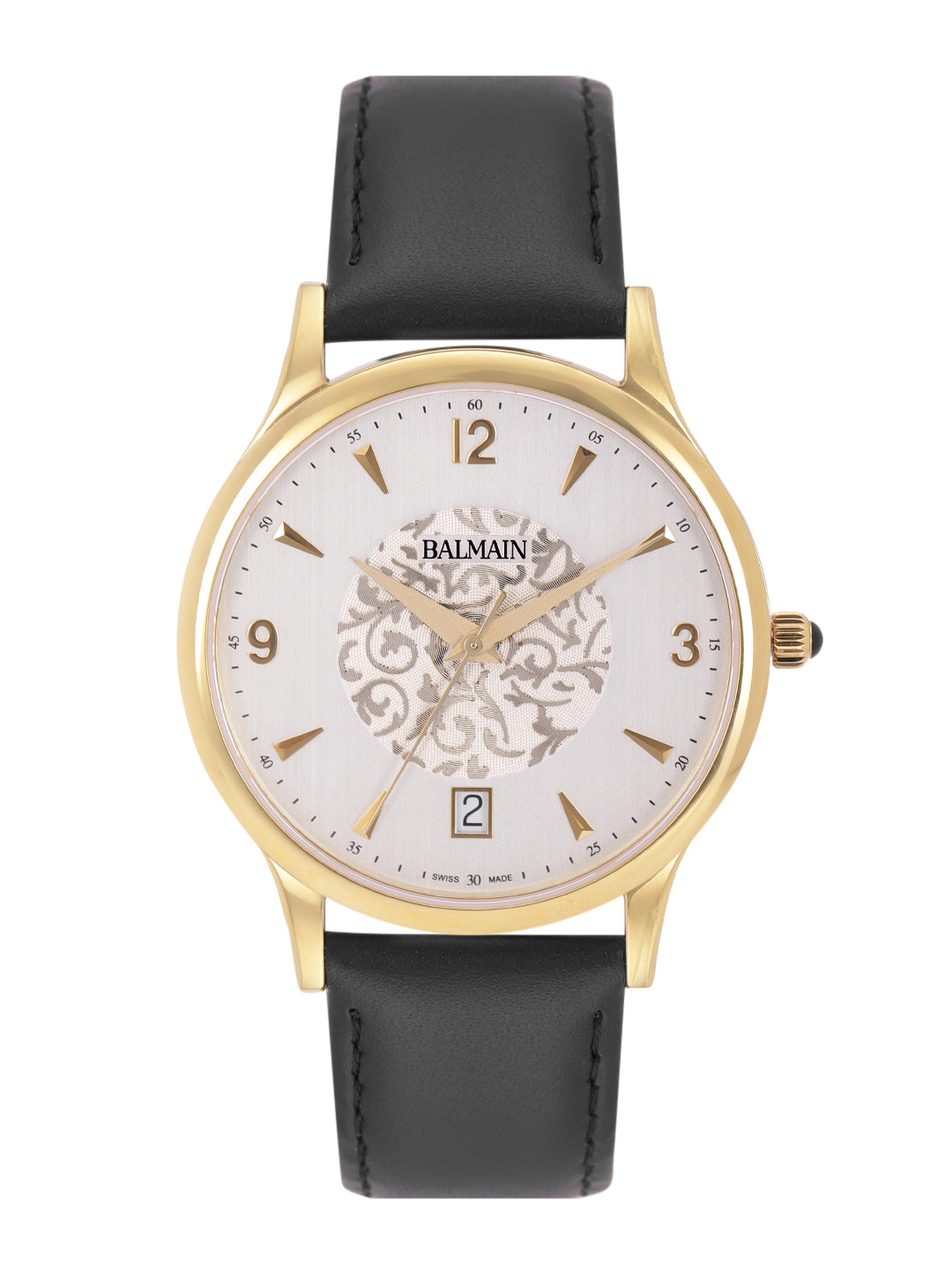 Buy Balmain Men Silver Toned Swiss Made Analogue Watch B29803214 ...