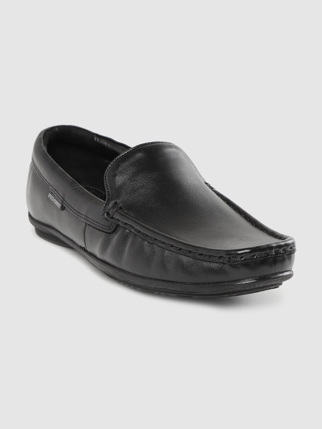 Buy Red Chief Men Black Solid Leather Loafers - Casual Shoes for Men ...