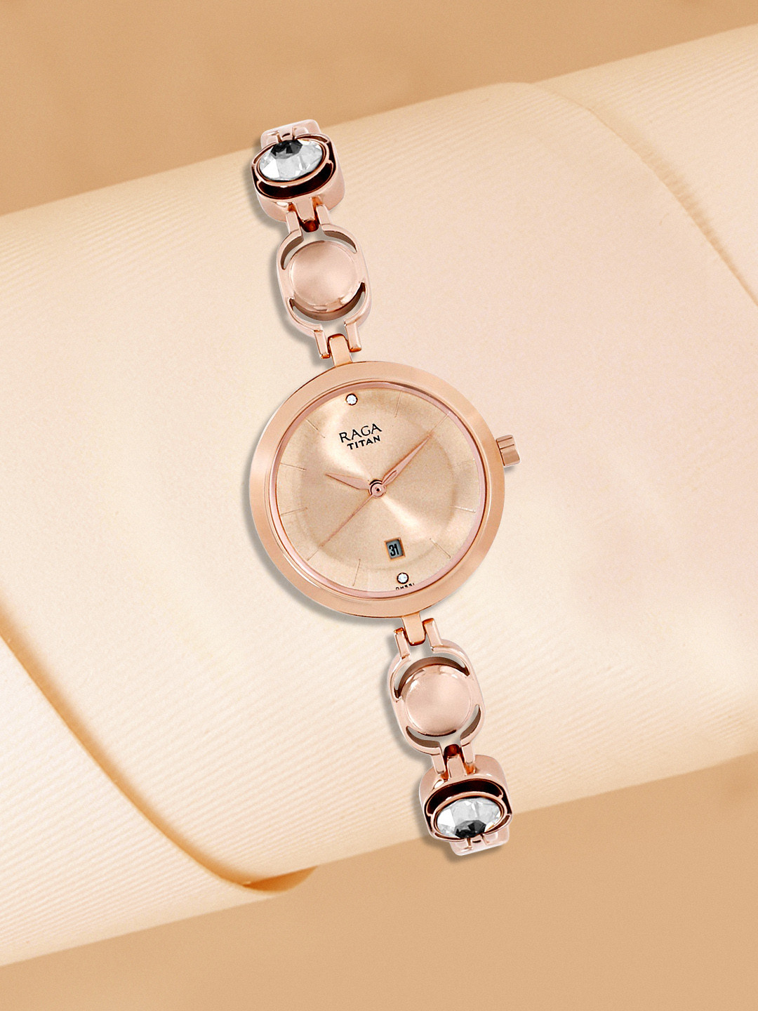 Buy Titan Raga Viva Women Rose Gold Analogue Watch NL2606WM02 - Watches ...