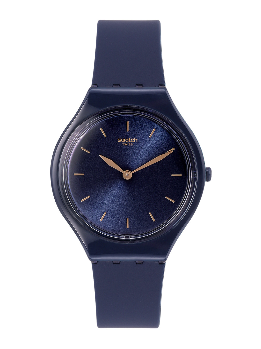 Buy Swatch Skin Unisex Navy Blue Water Resistant Analogue Watch SVON104 ...