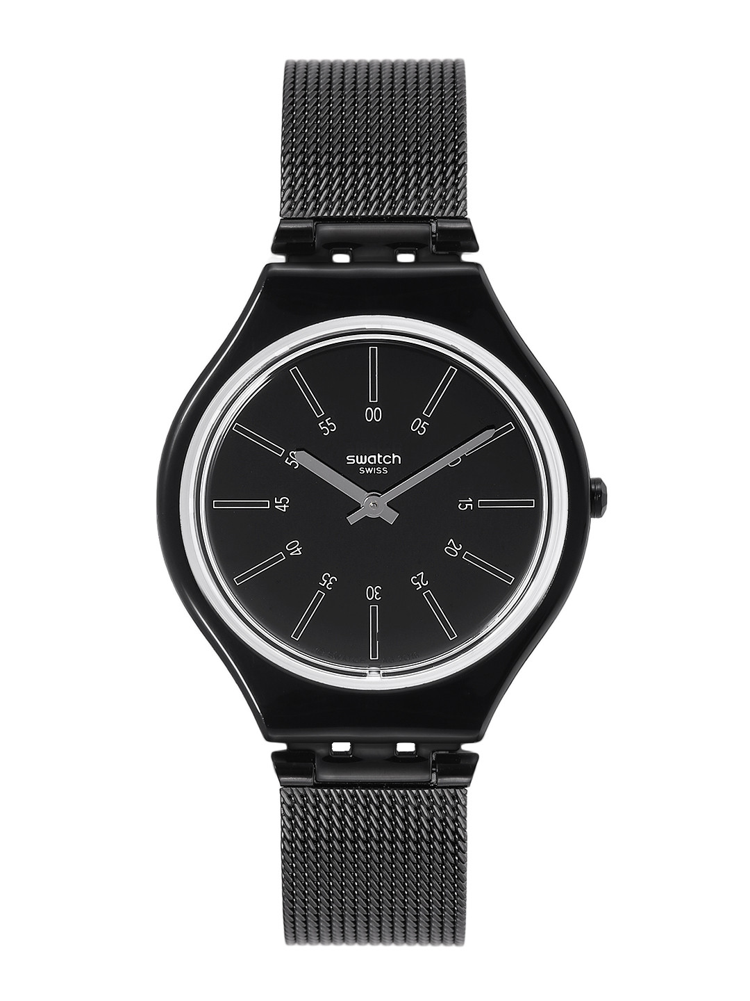 Buy Swatch Skin Women Black Water Resistant Analogue Watch SVOB100M ...