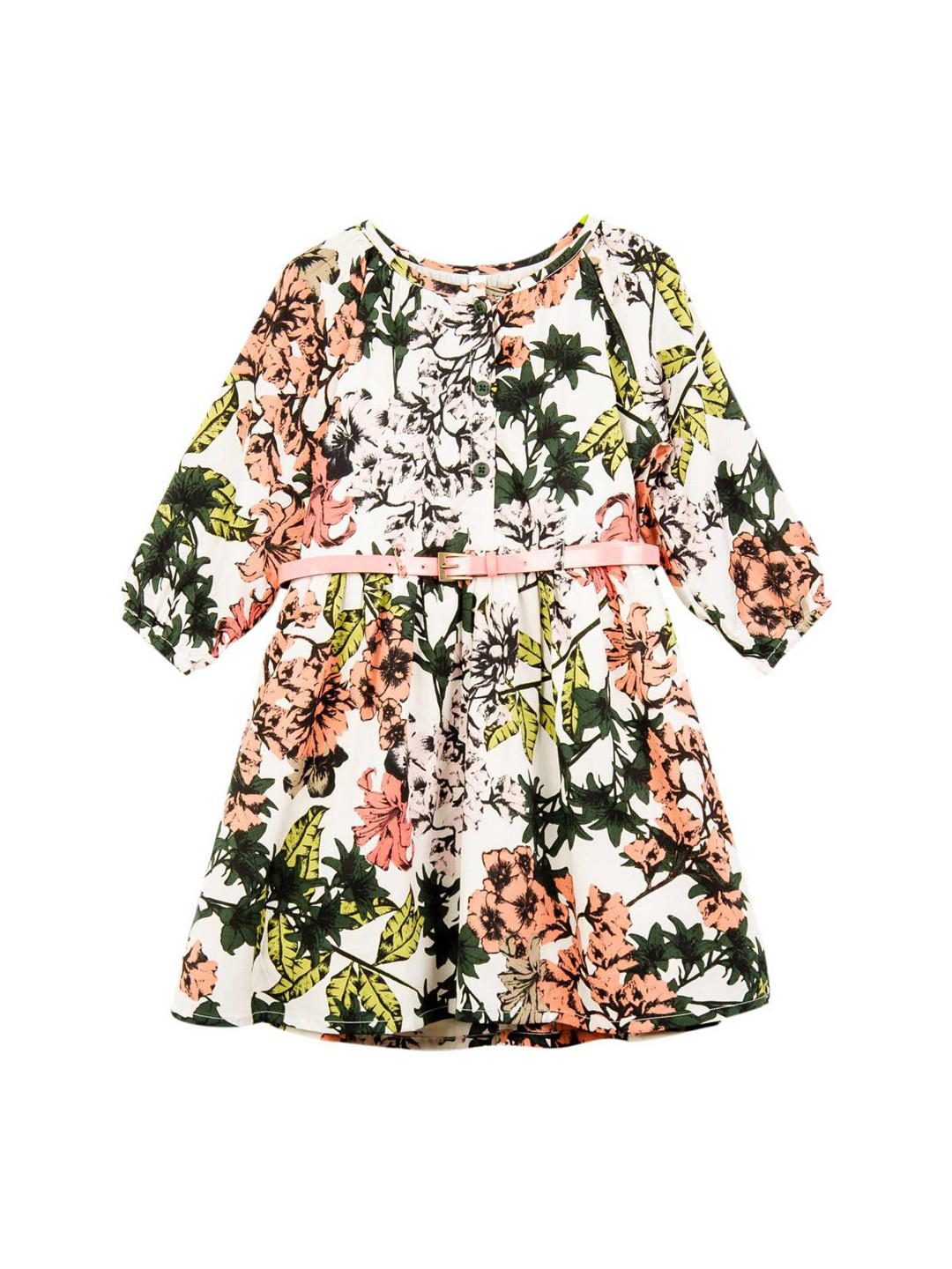 Buy Oye Girls Multicoloured Printed A Line Dress - Dresses for Girls ...